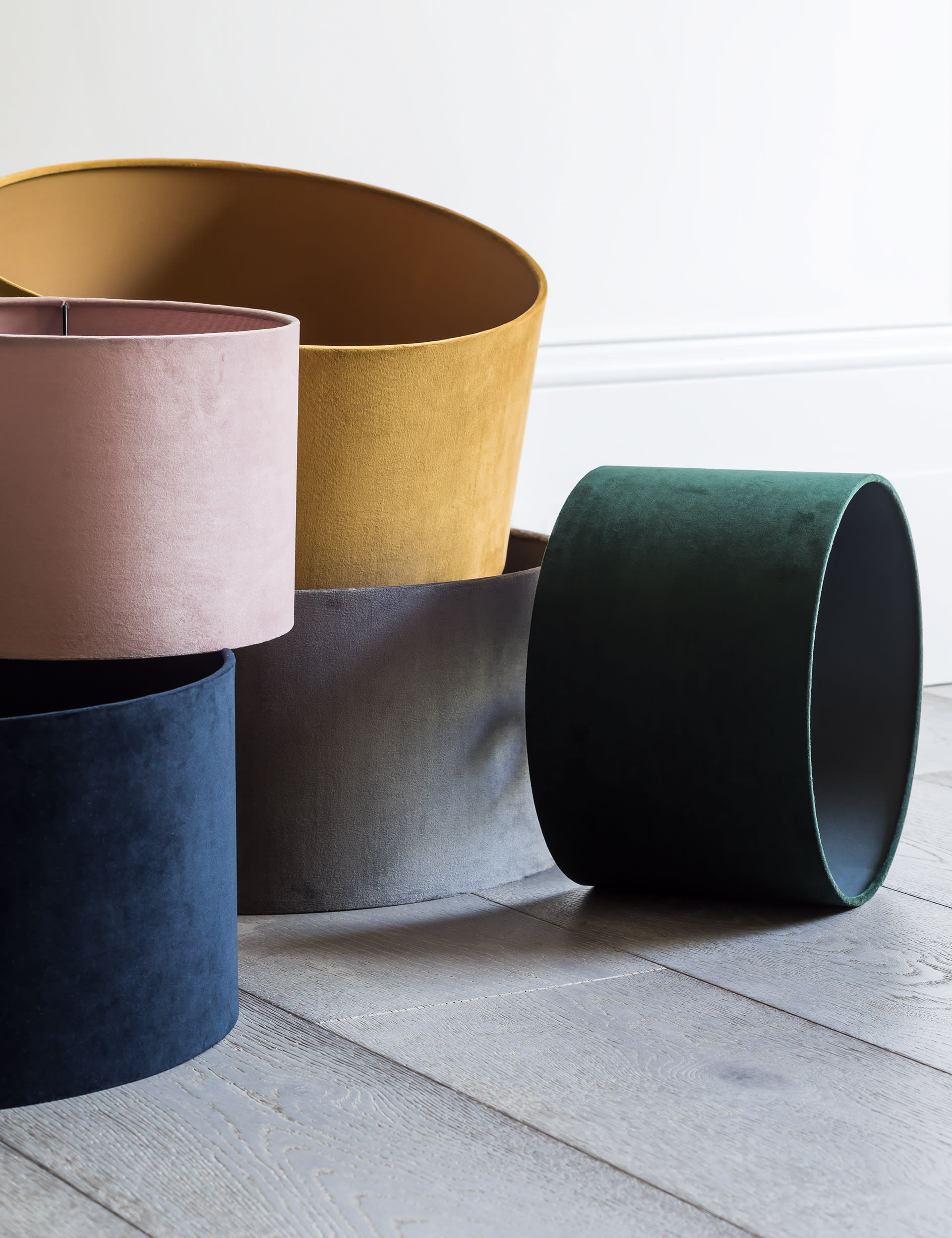 Velvet Oversized Ceiling Lamp Shade | M&S Collection | M&S