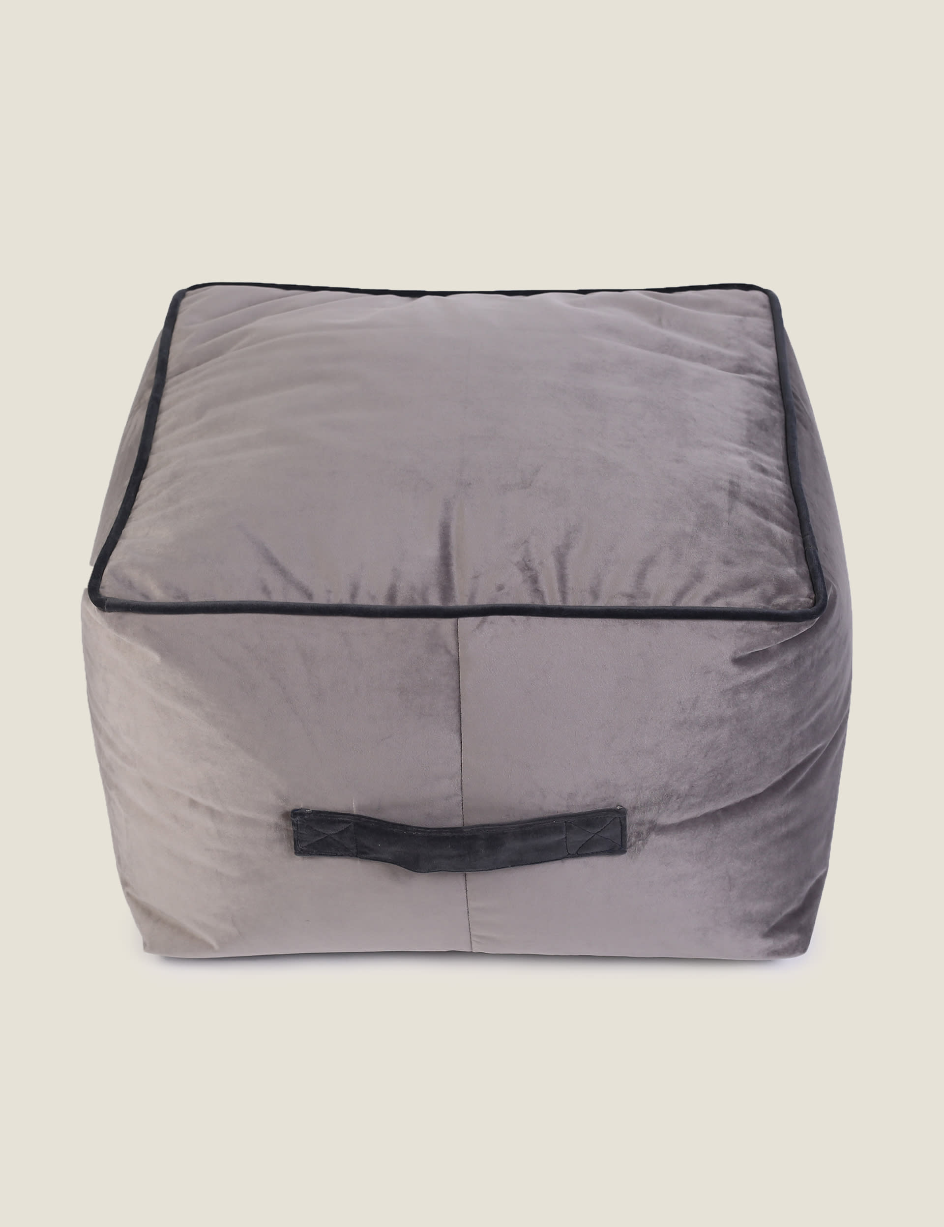 Velvet Square Pouffe | Kaikoo | M&S