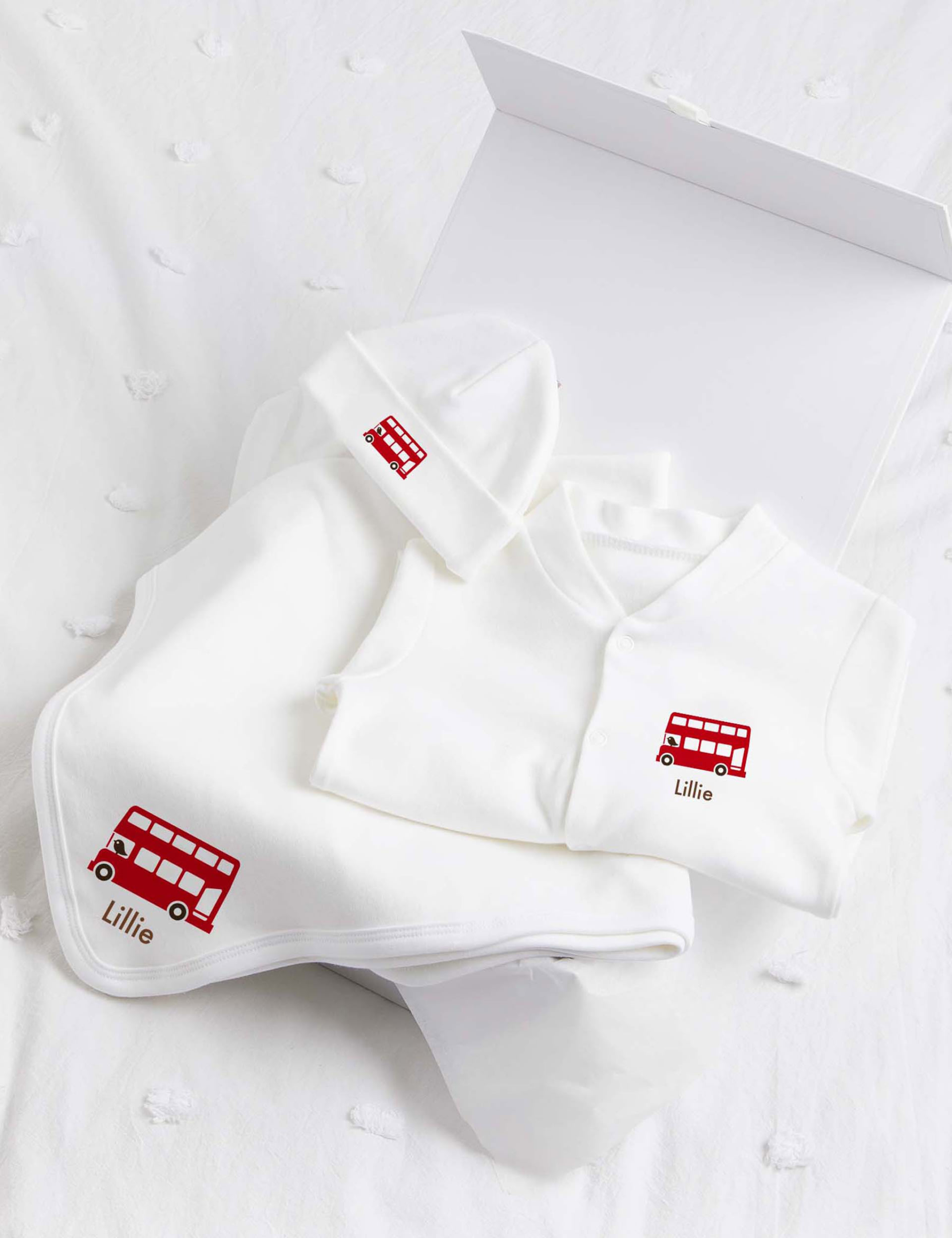 Personalised London Bus Starter Set (0-1 Yrs) | Molly & Monty | M&S