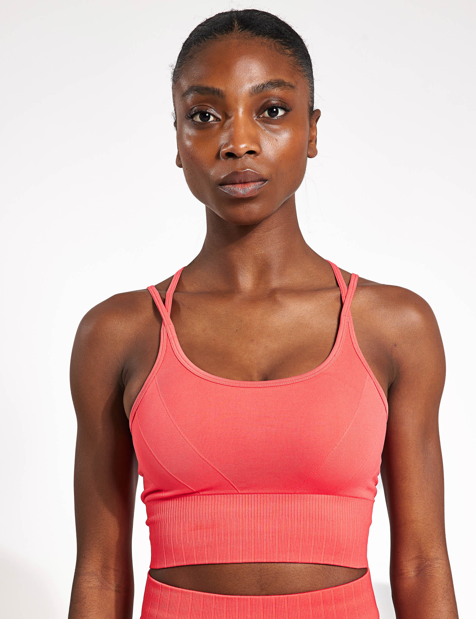 Dana Scoop Neck Strappy Fitted Crop Top | BORN | M&S
