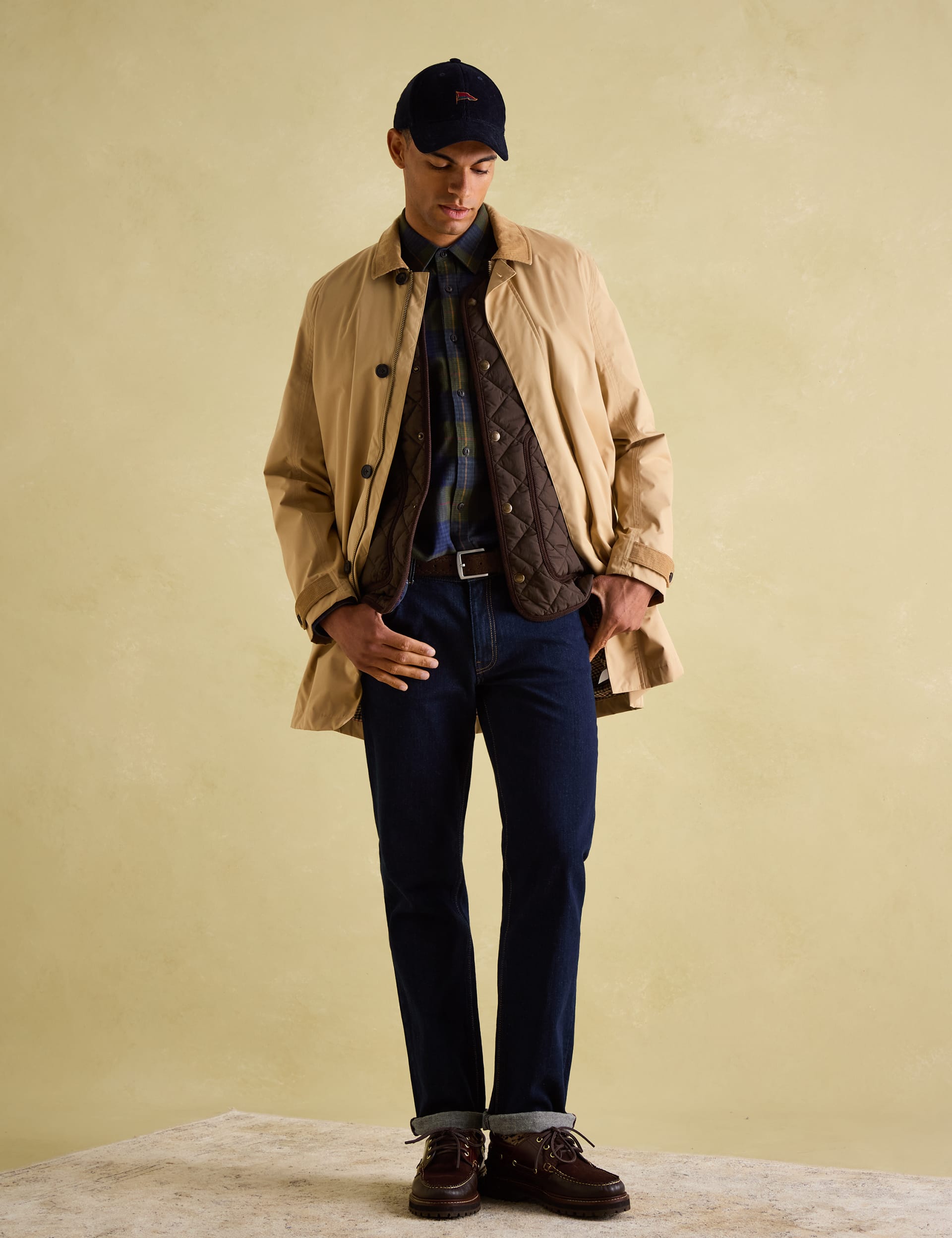 Cotton Blend Waterproof Overcoat | Joules | M&S