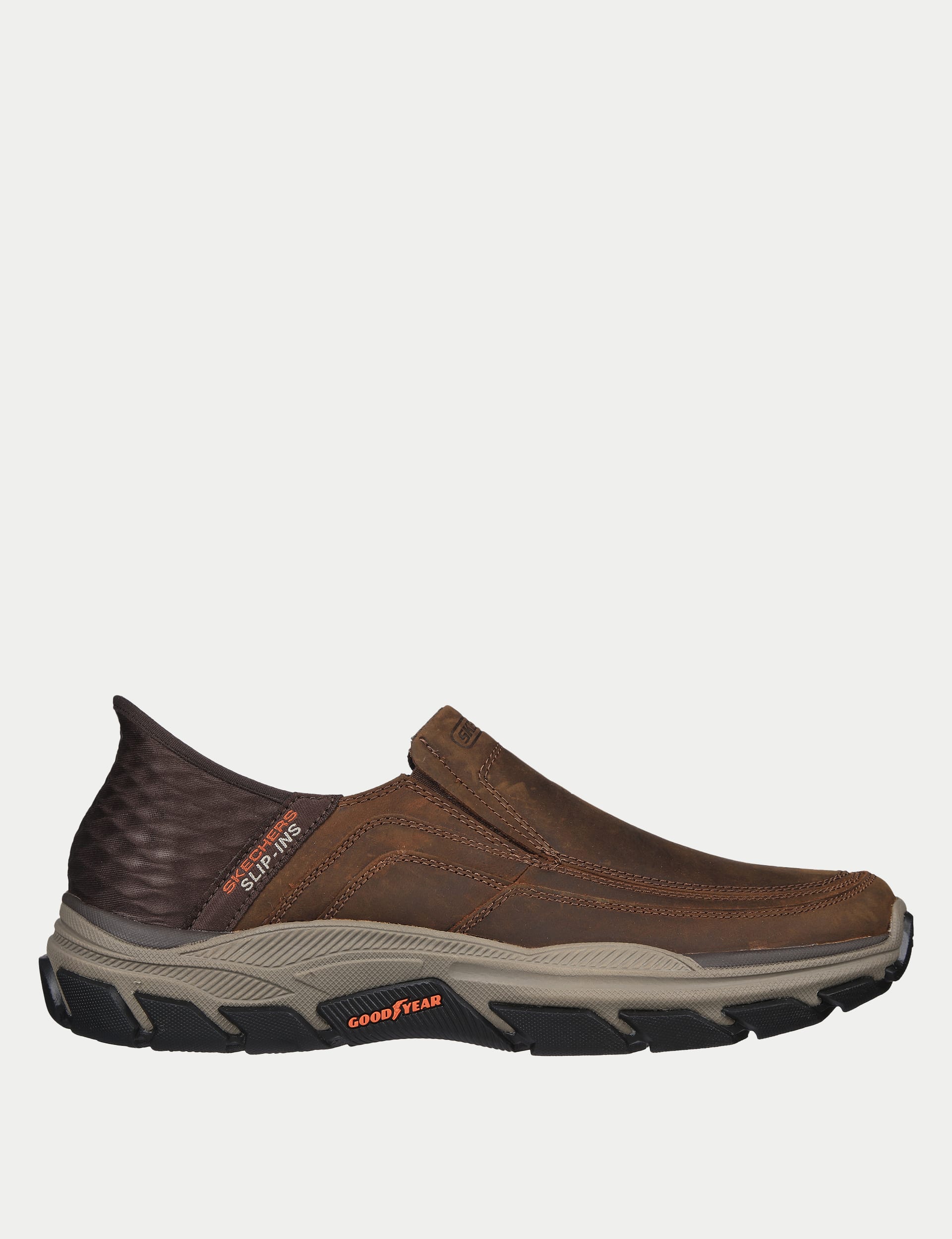 Extra Wide Fit Respected Elgin Slip-ins Leather Trainers | Skechers | M&S