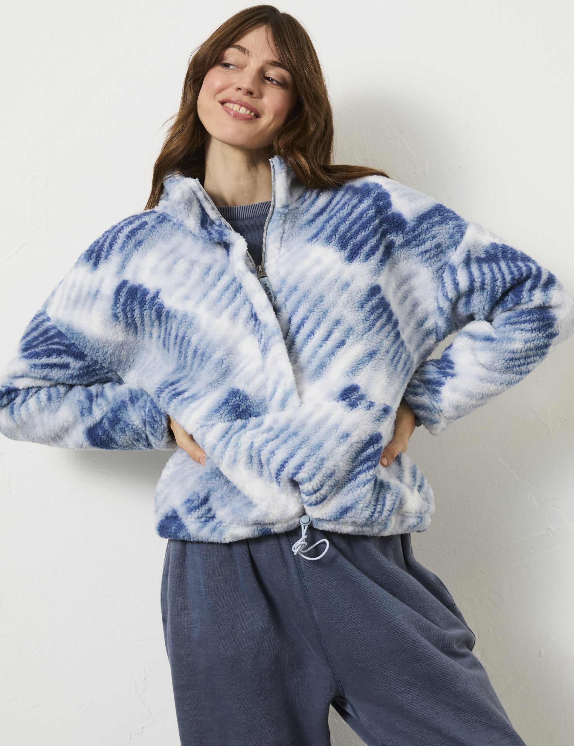 Printed Fleece Jacket | FatFace | M&S