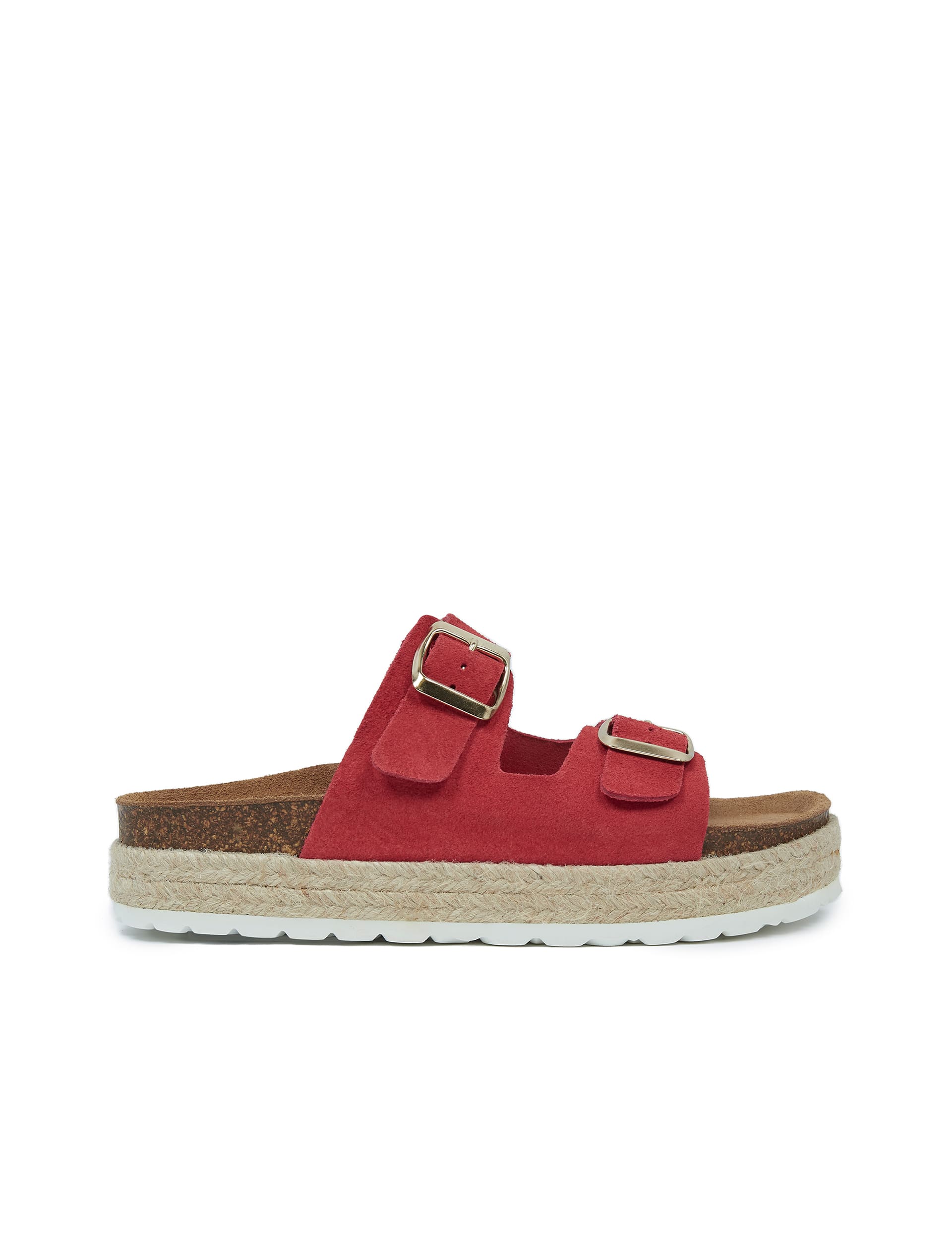 Suede Buckle Flatform Sandals | Celtic & Co. | M&S
