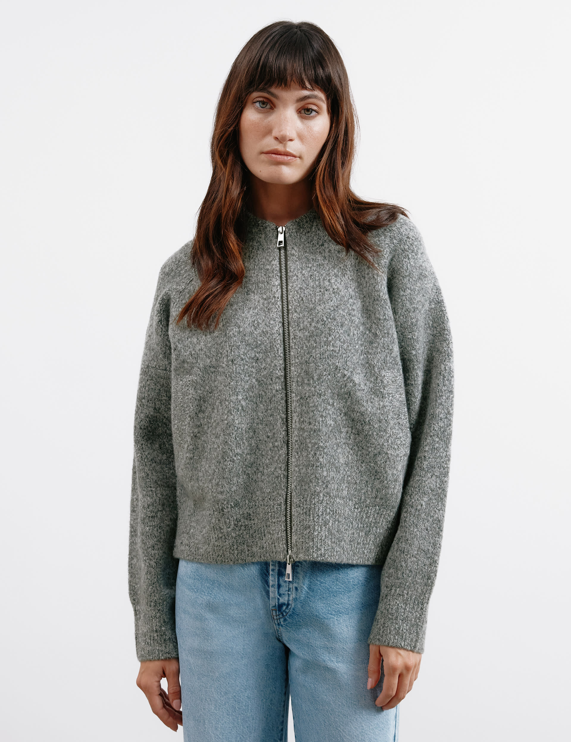 Knitted Bomber Jacket with Wool | Albaray | M&S
