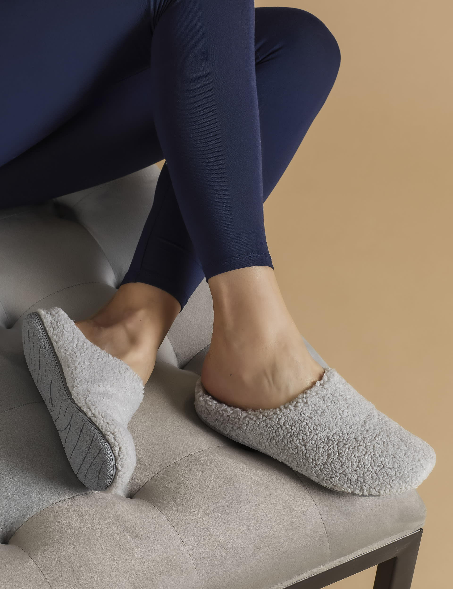 Borg Mule Slippers | Jones Bootmaker | M&S