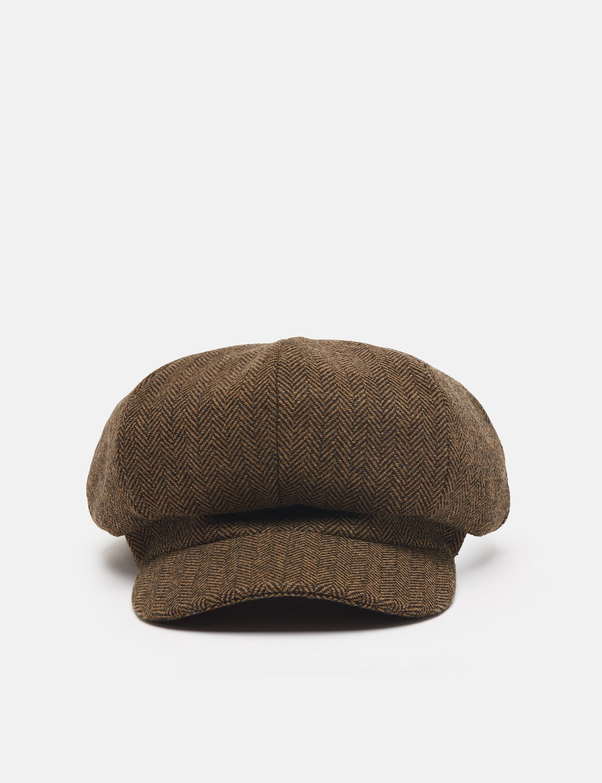 Wool Rich Checked Baker Boy Hat | Joules | M&S
