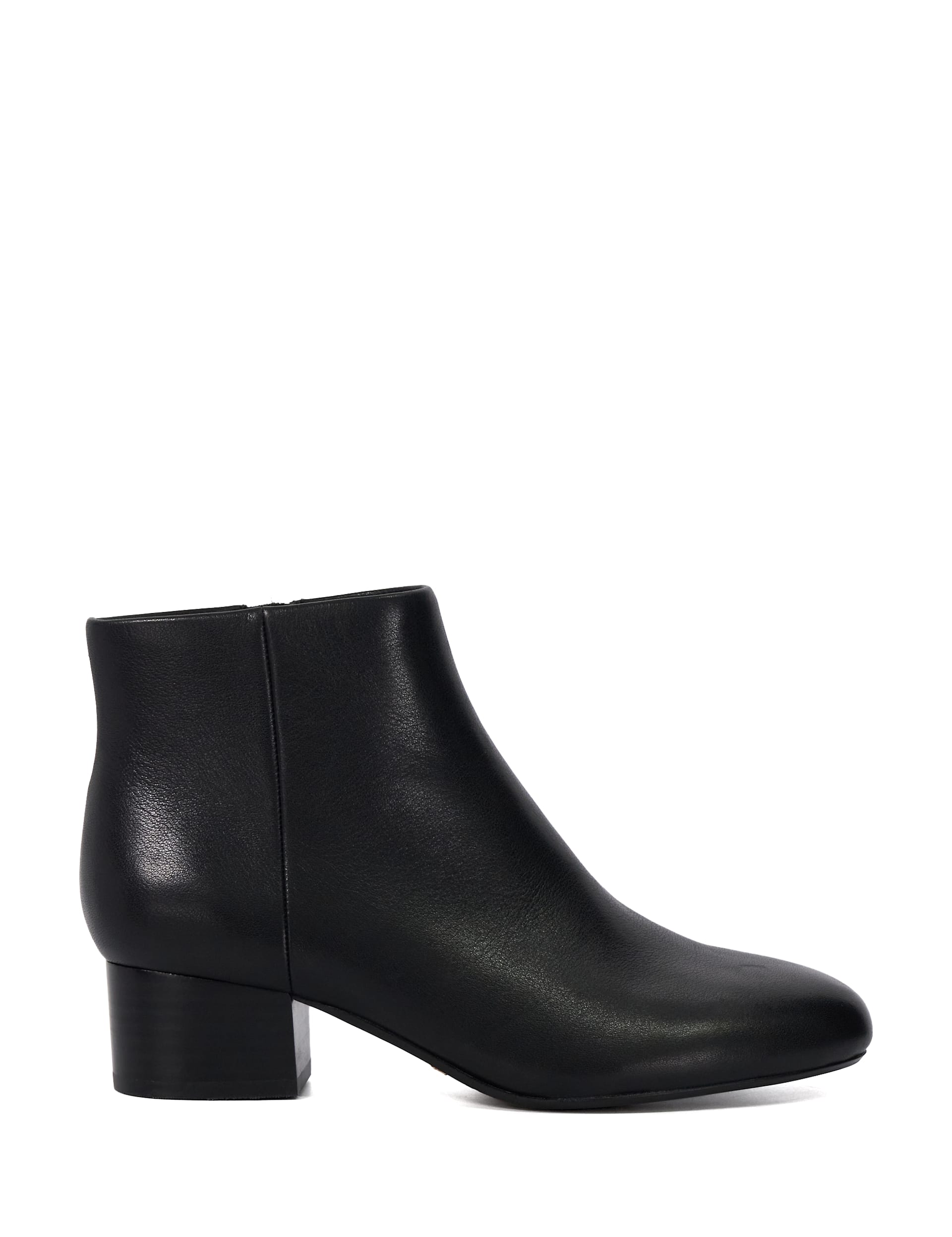 Leather Block Heel Ankle Boots | Dune London | M&S