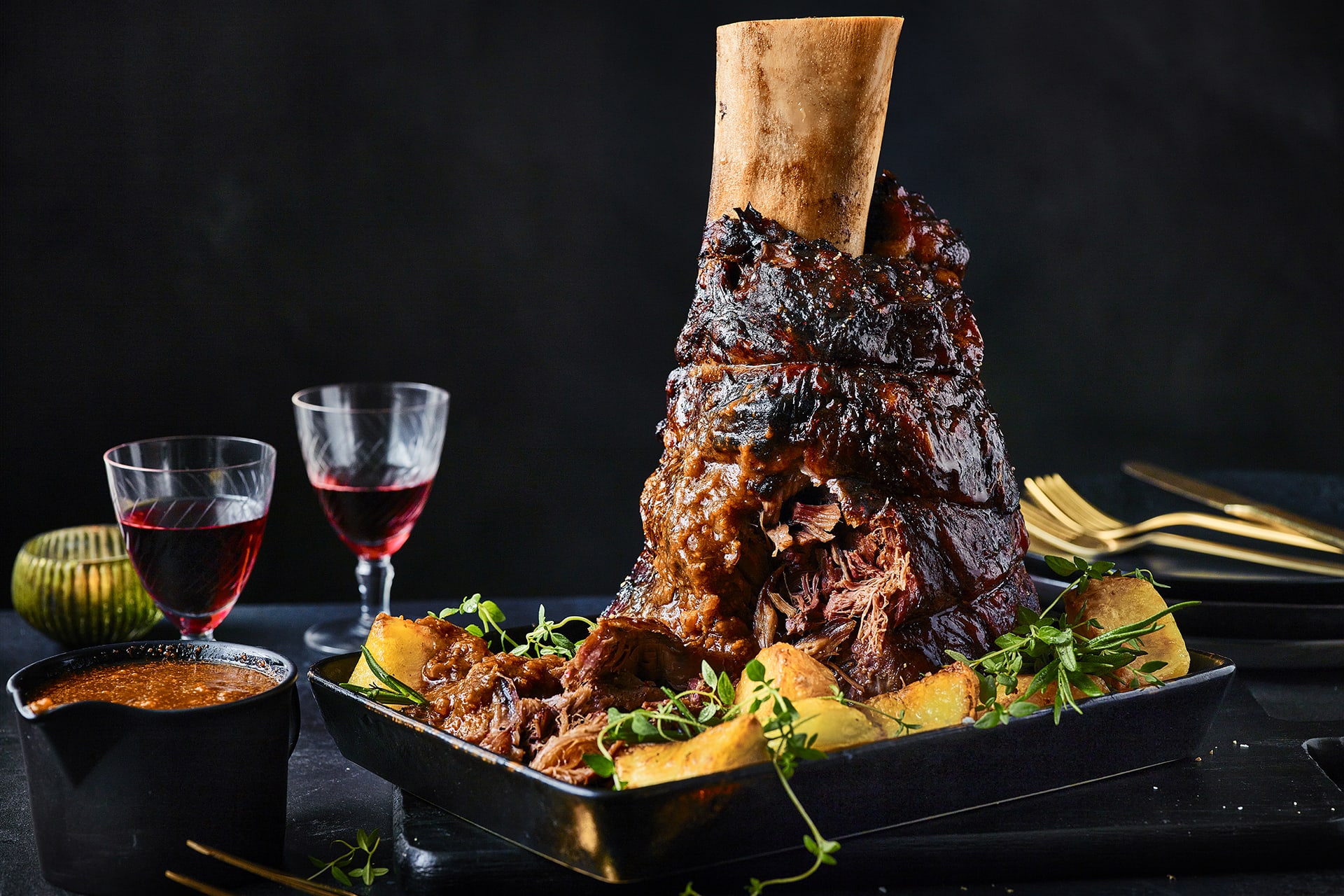Slow Cooked Shin of Beef With Bordelaise Sauce (Serves 8) | M&S