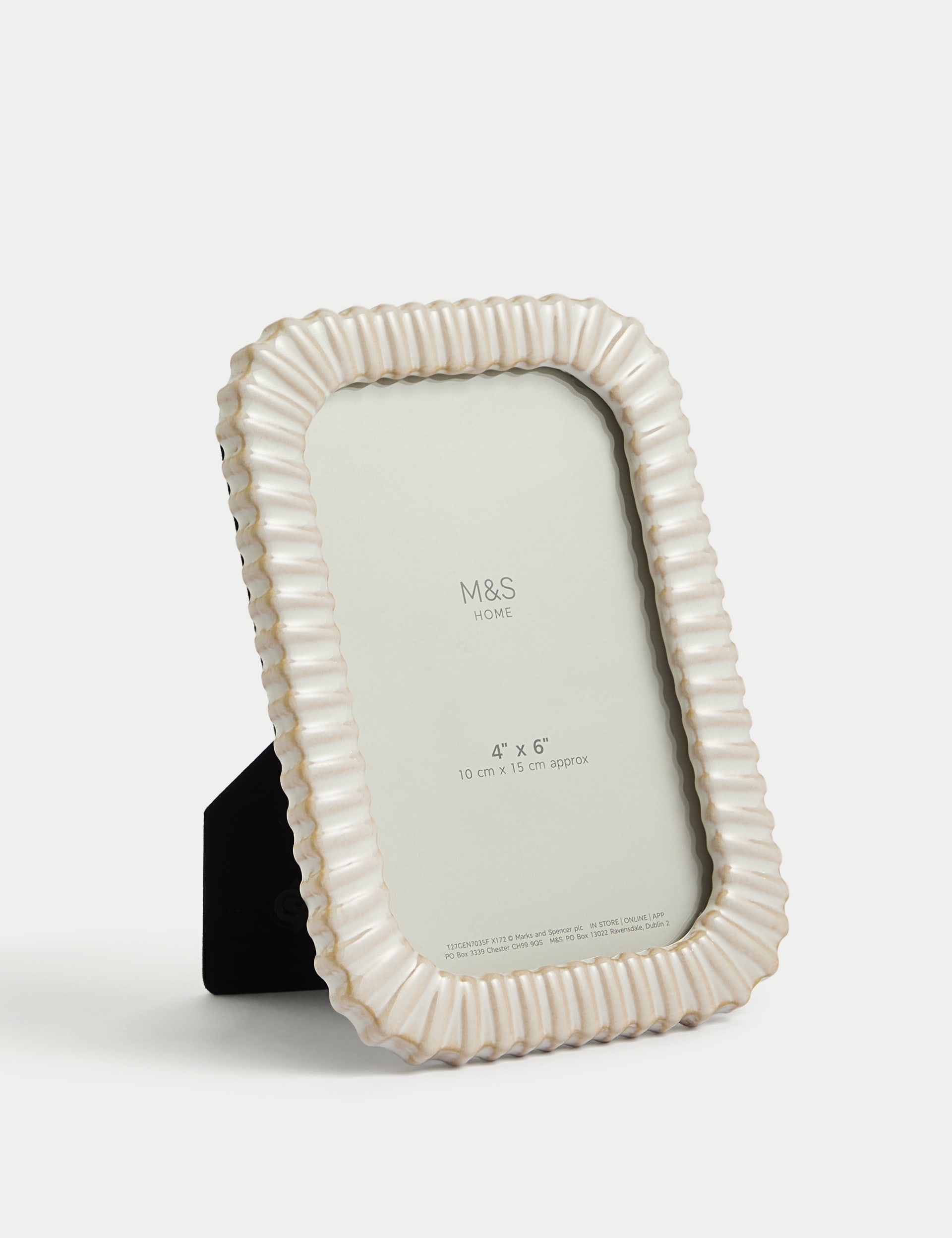 Ceramic Photo Frame 4x6 Inch | M&S Collection | M&S