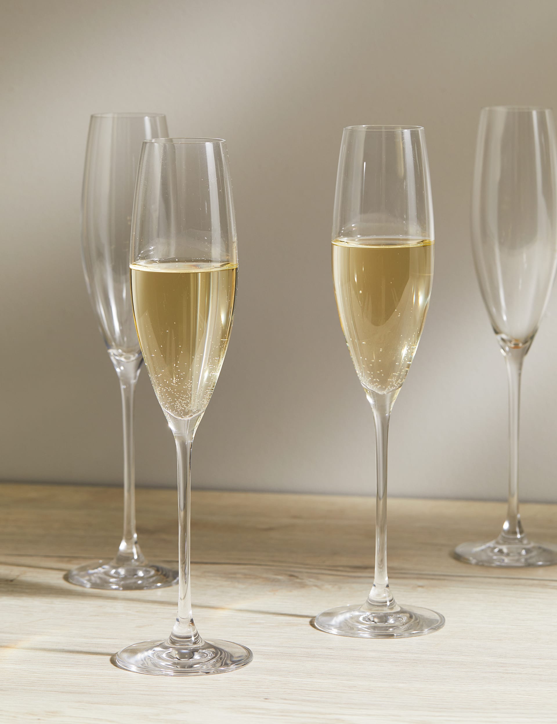 Set of 4 Champagne Flutes | The Sommelier's Edit | M&S