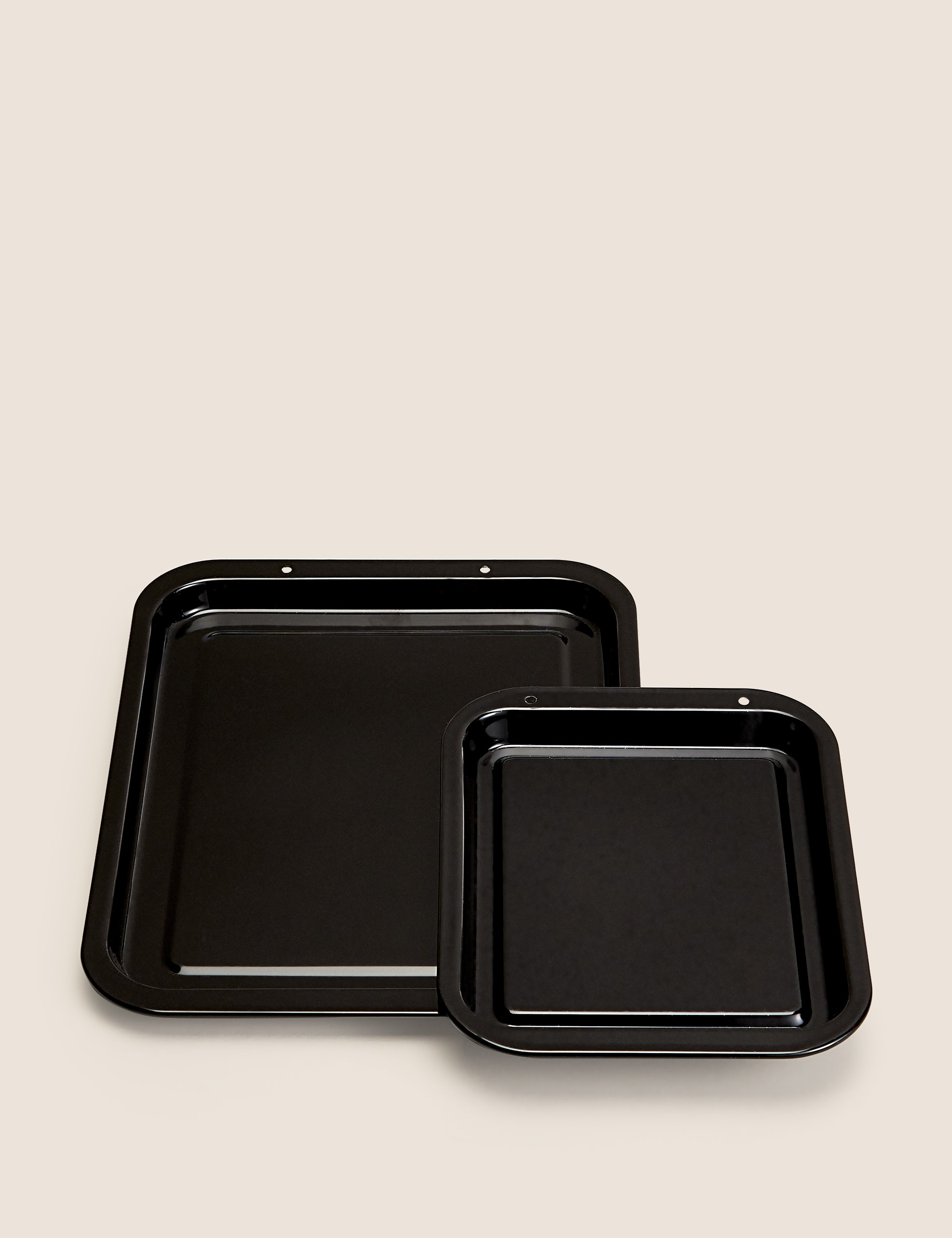 2pk Vitreous Enamel Oven Trays | M&S Collection | M&S