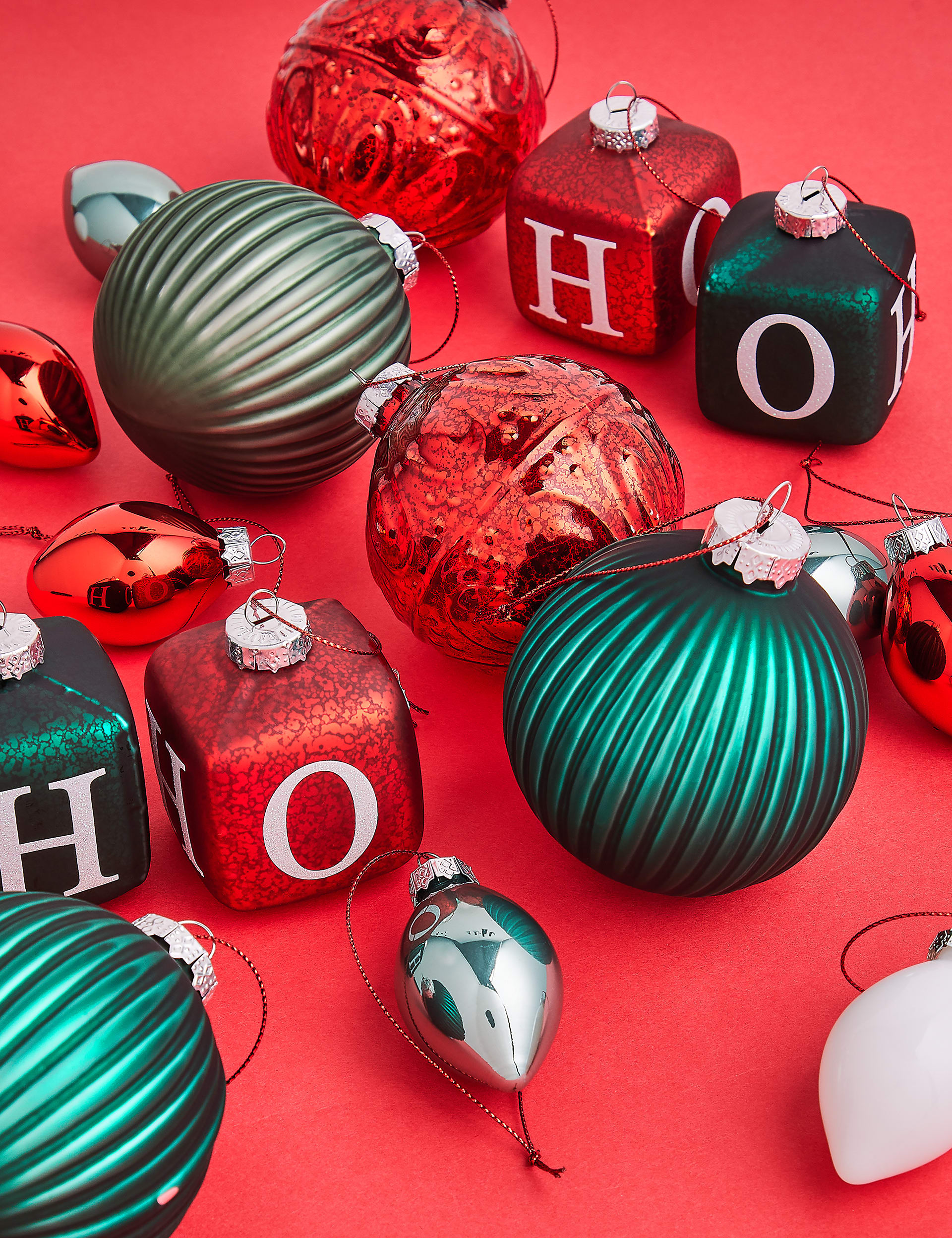 Family Fun Glass Baubles 20 Pack | M&S IE
