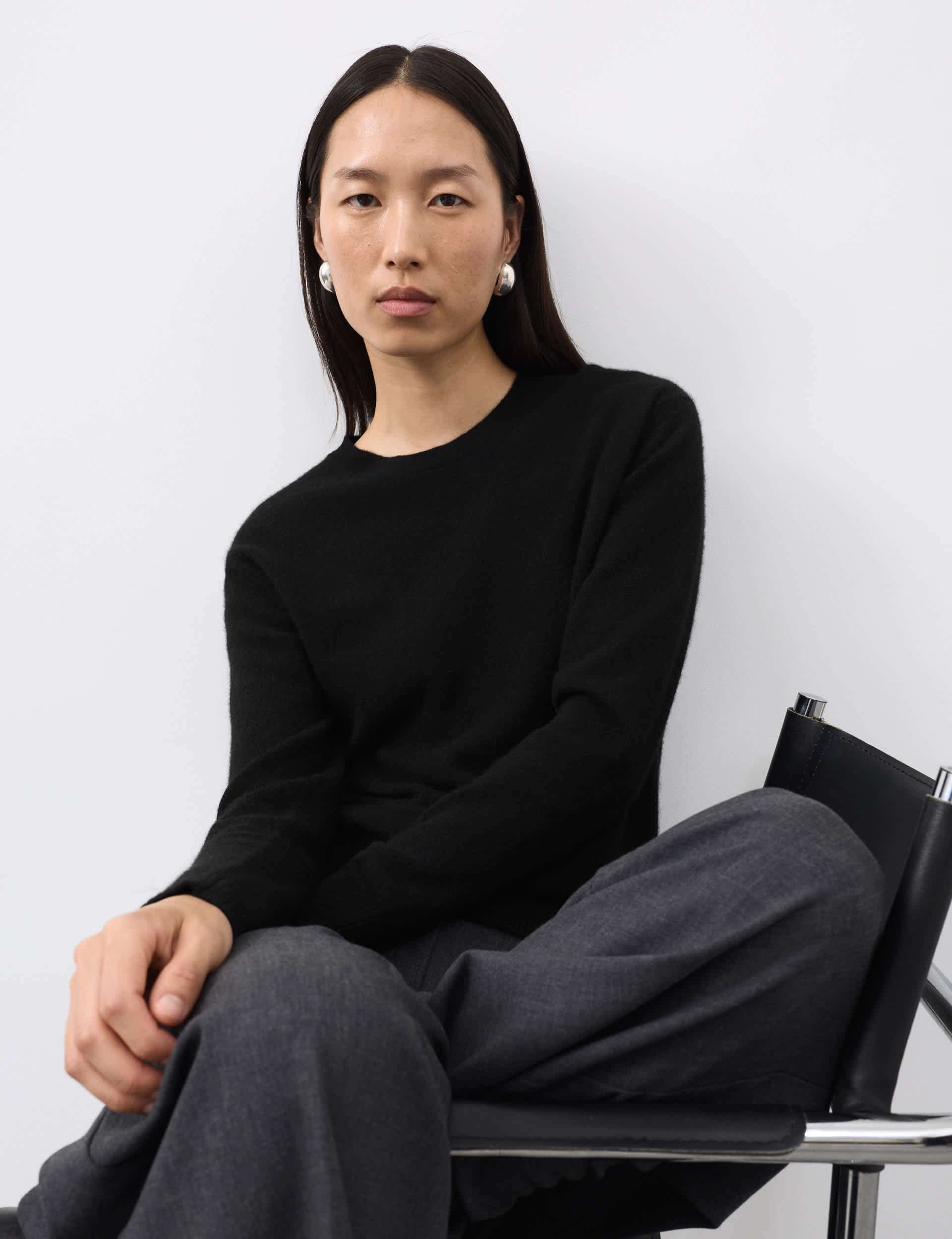 Pure Cashmere Textured Crew Neck Jumper | Autograph | M&S