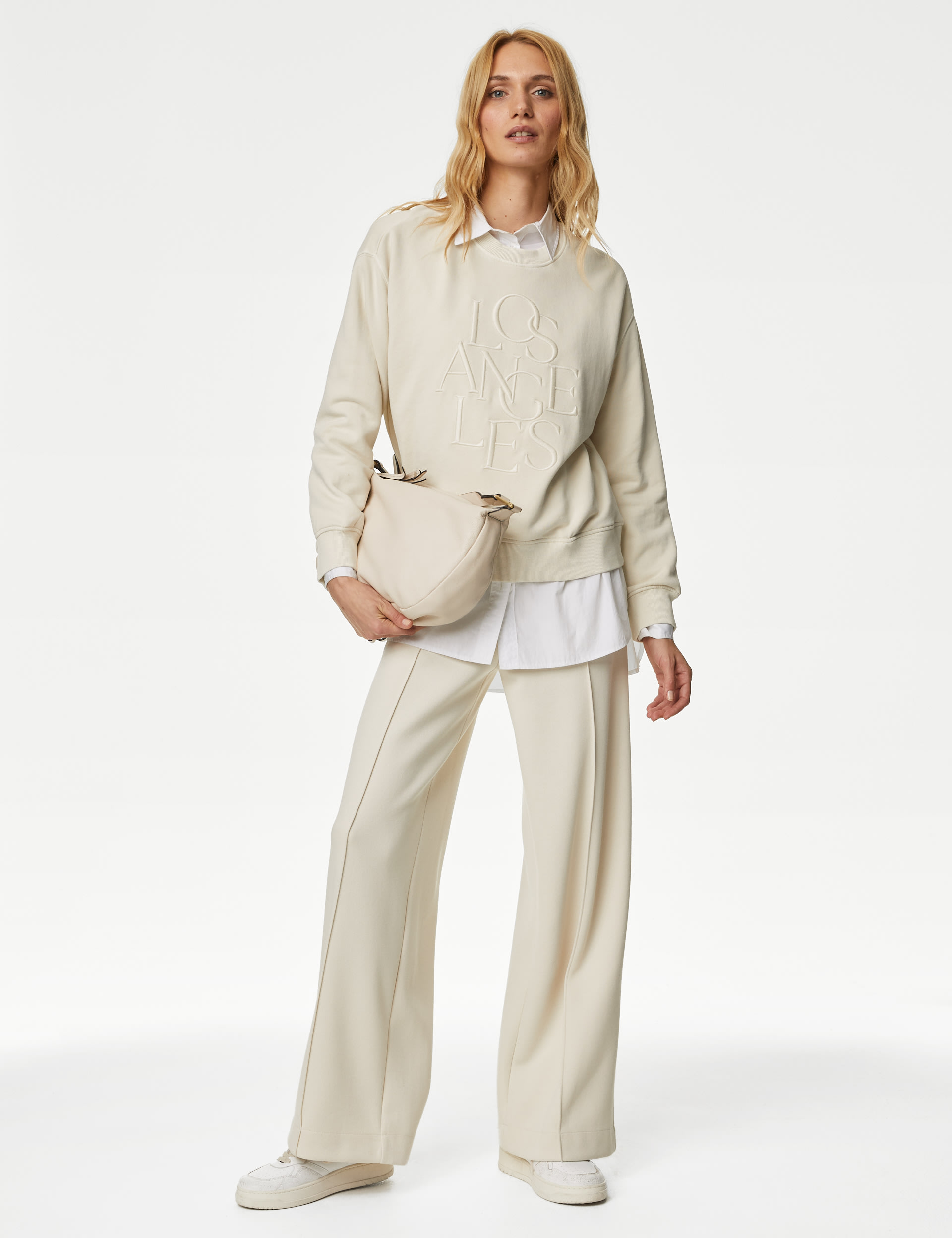 Pure Cotton Slogan Sweatshirt | M&S Collection | M&S