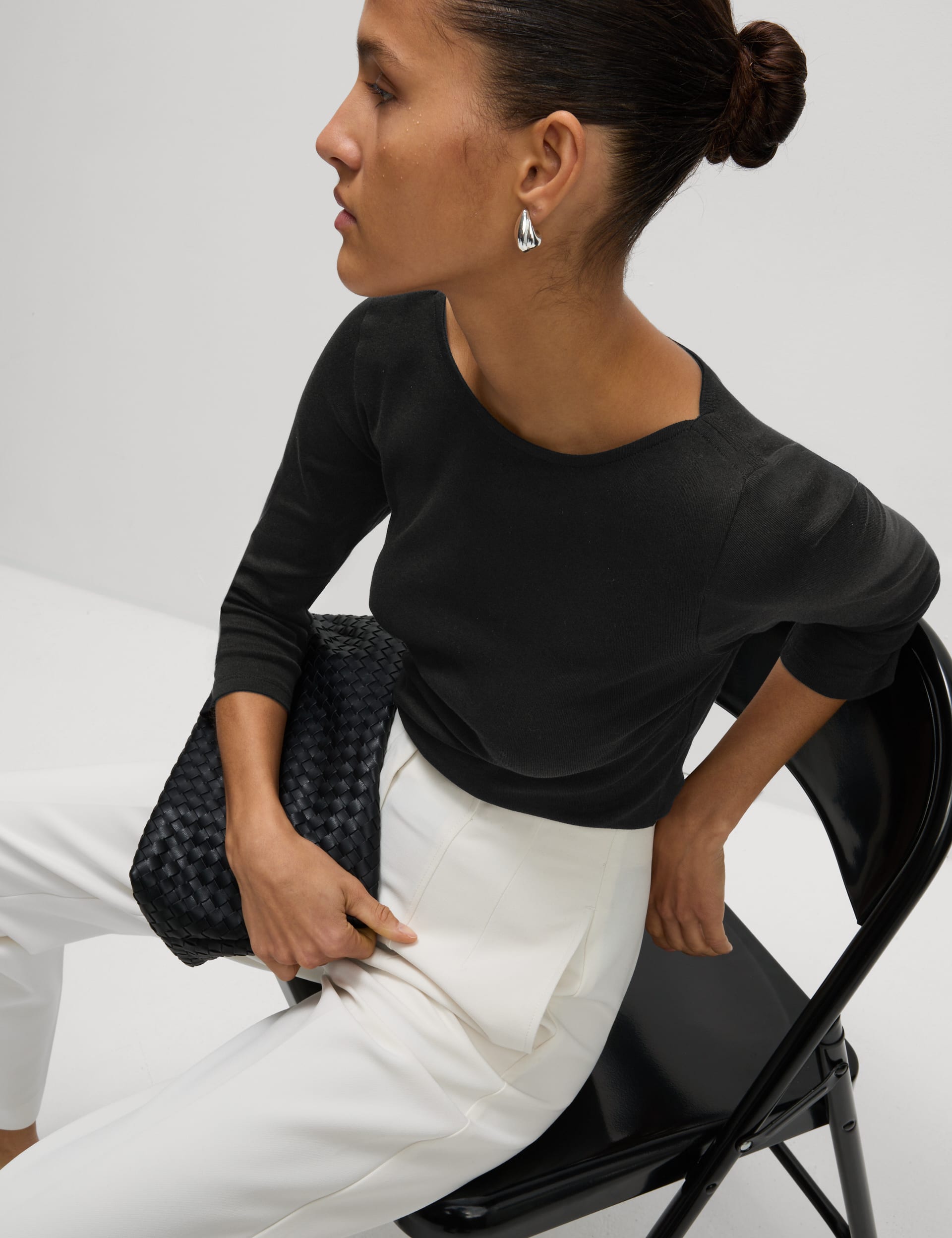 Pure Cotton Slim Fit Top | M&S Collection | M&S