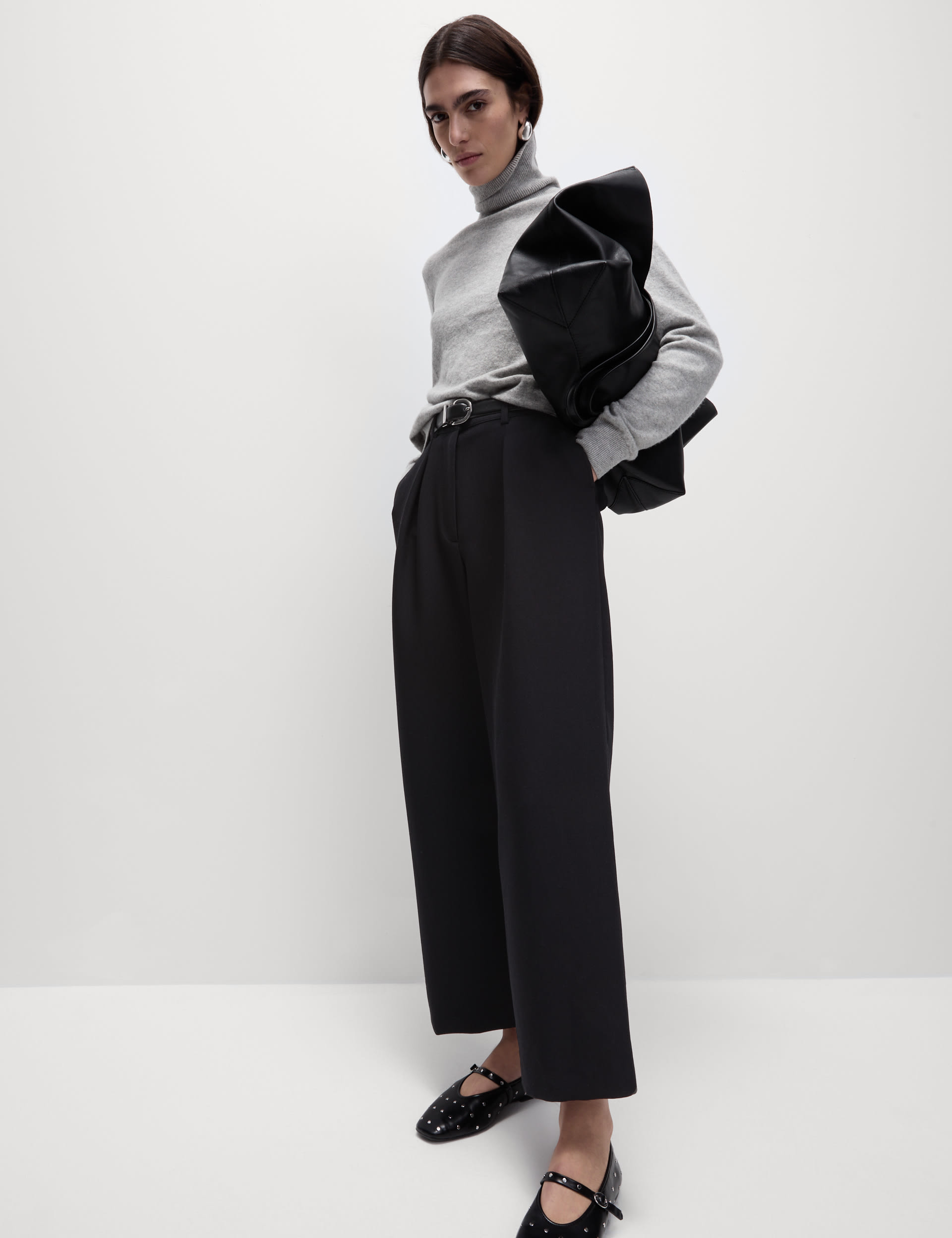 Barrel Leg Trousers | M&S Collection | M&S