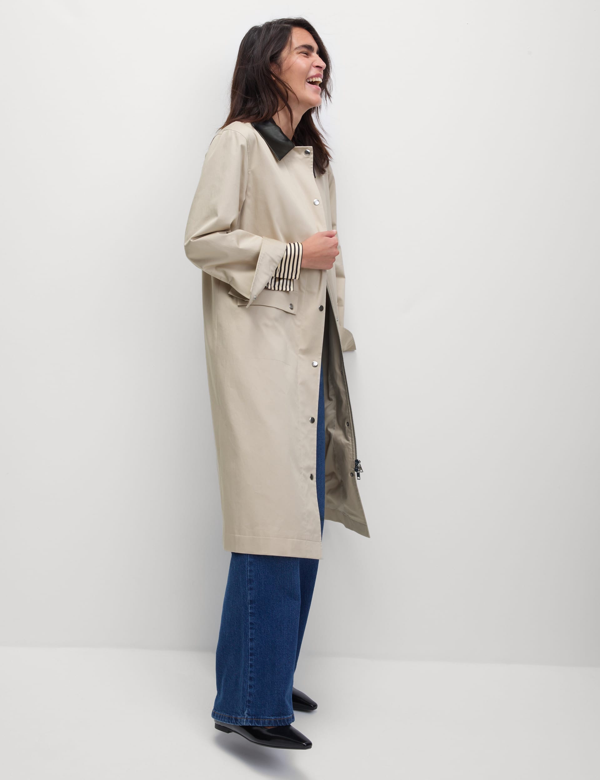 Cotton Rich Stormwear™ Longline Mac | M&S Collection | M&S IE