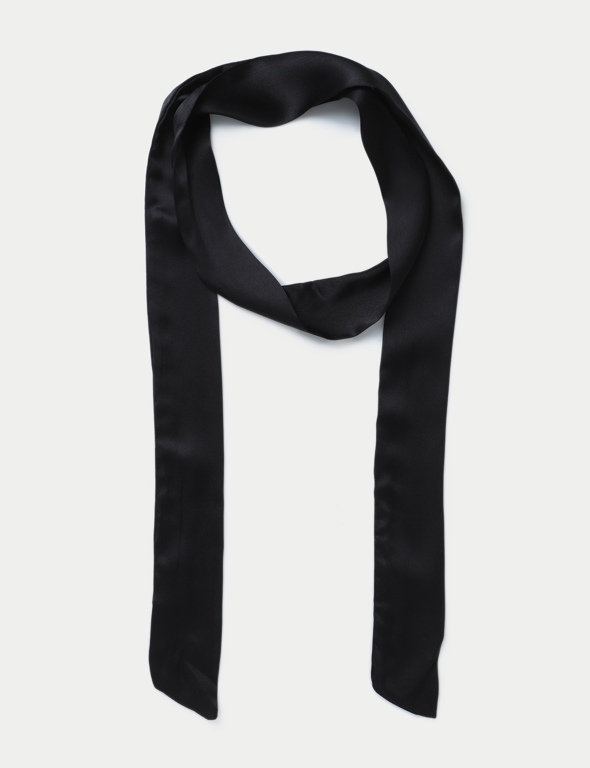Black Satin Look Scarf | M&S Collection | M&S