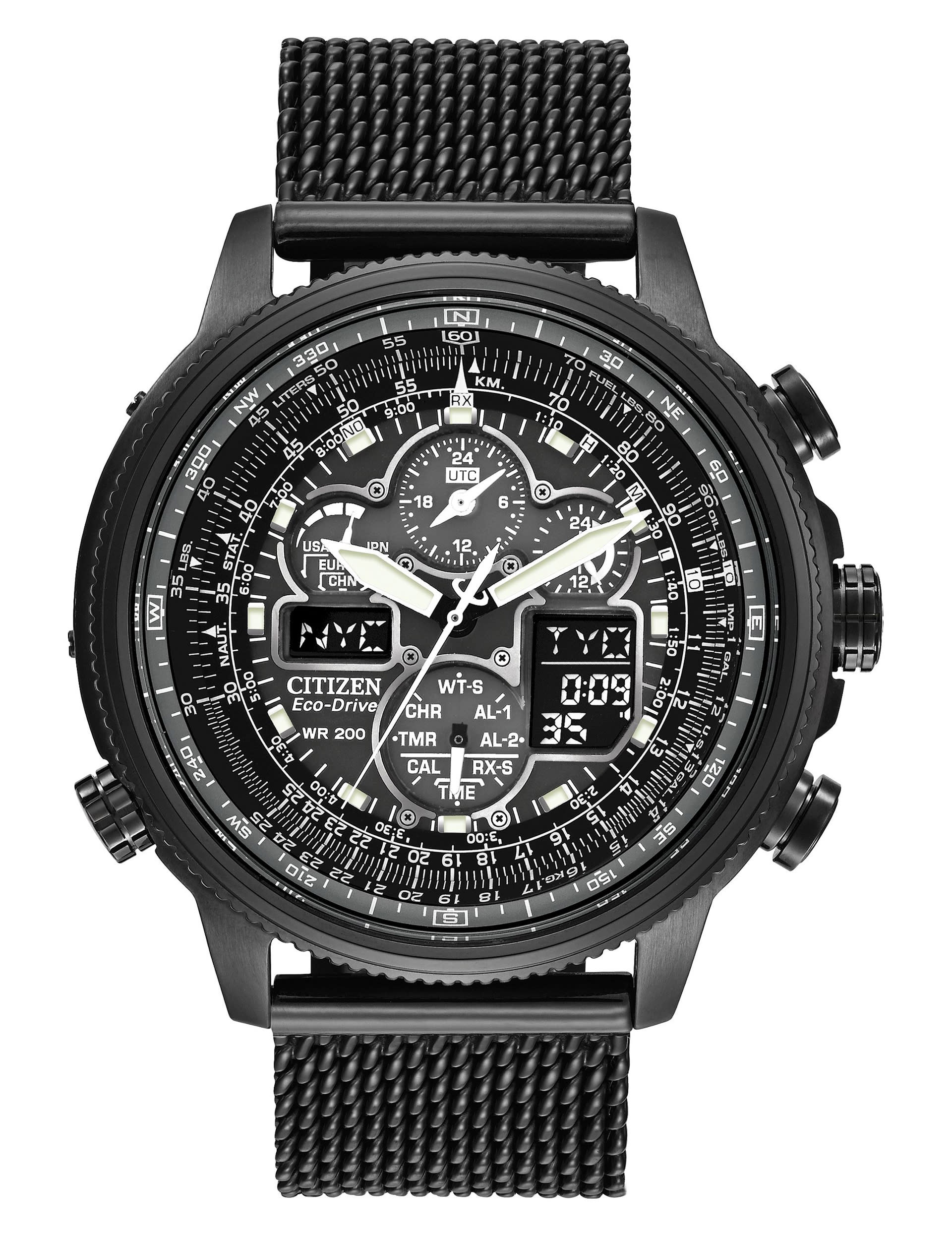 Citizen Navihawk World Time Stainless Steel Chronograph Watch | Citizen ...