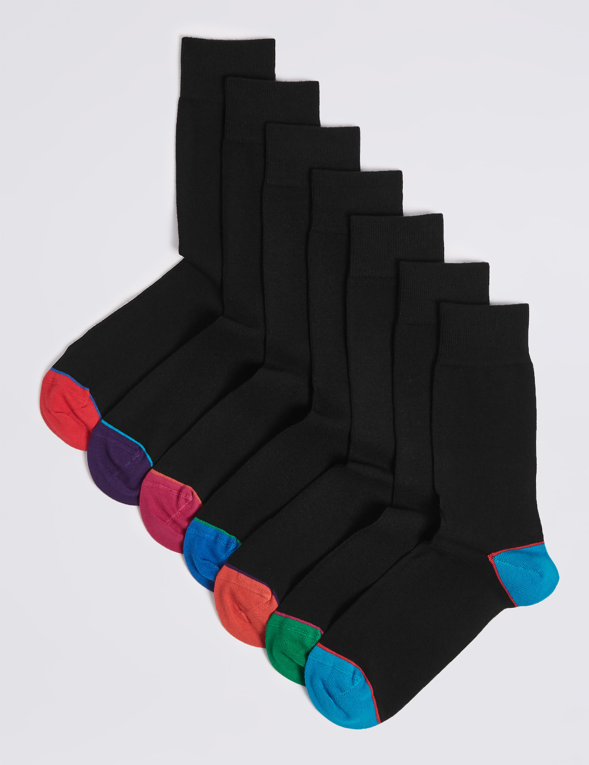 7 Pack Cool & Freshfeet™ Cotton Rich Socks | M&S Collection | M&S