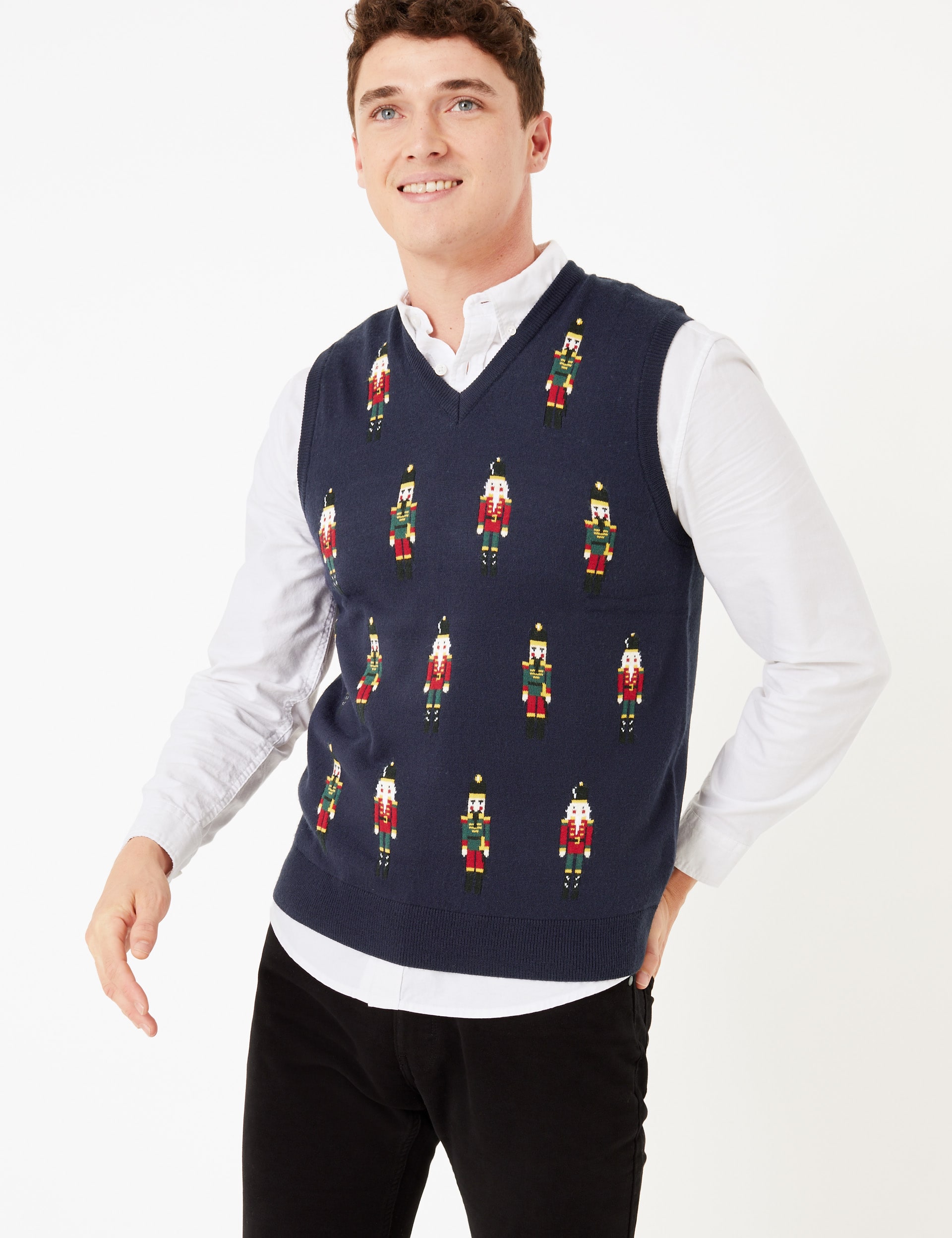 Christmas Nutcracker Tank Jumper | M&S Collection | M&S