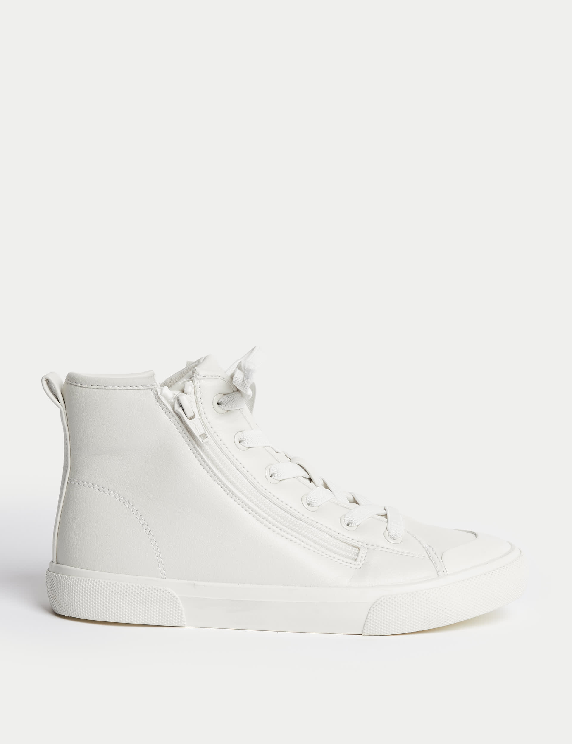 Kids' Freshfeet™ Zip High Tops (4 Small - 7 Large) | M&S Collection | M&S