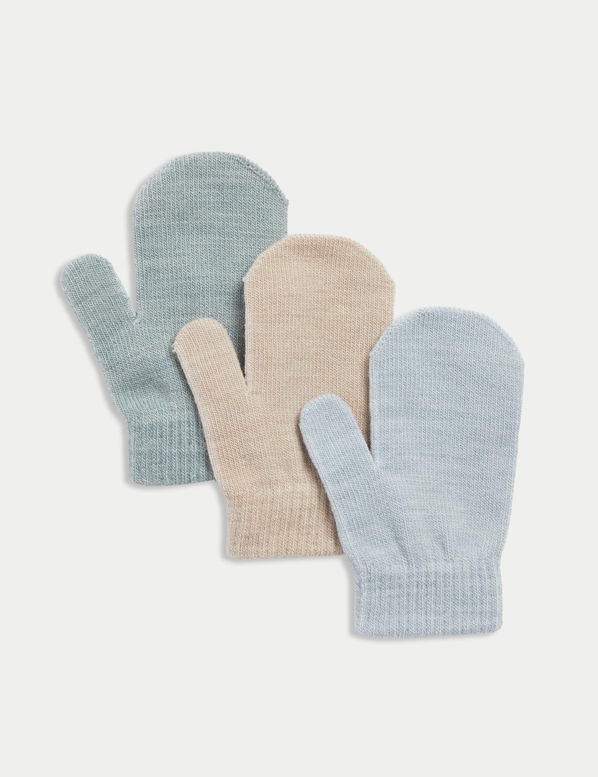 Kids' 3pk Magic Mittens | M&S Collection | M&S