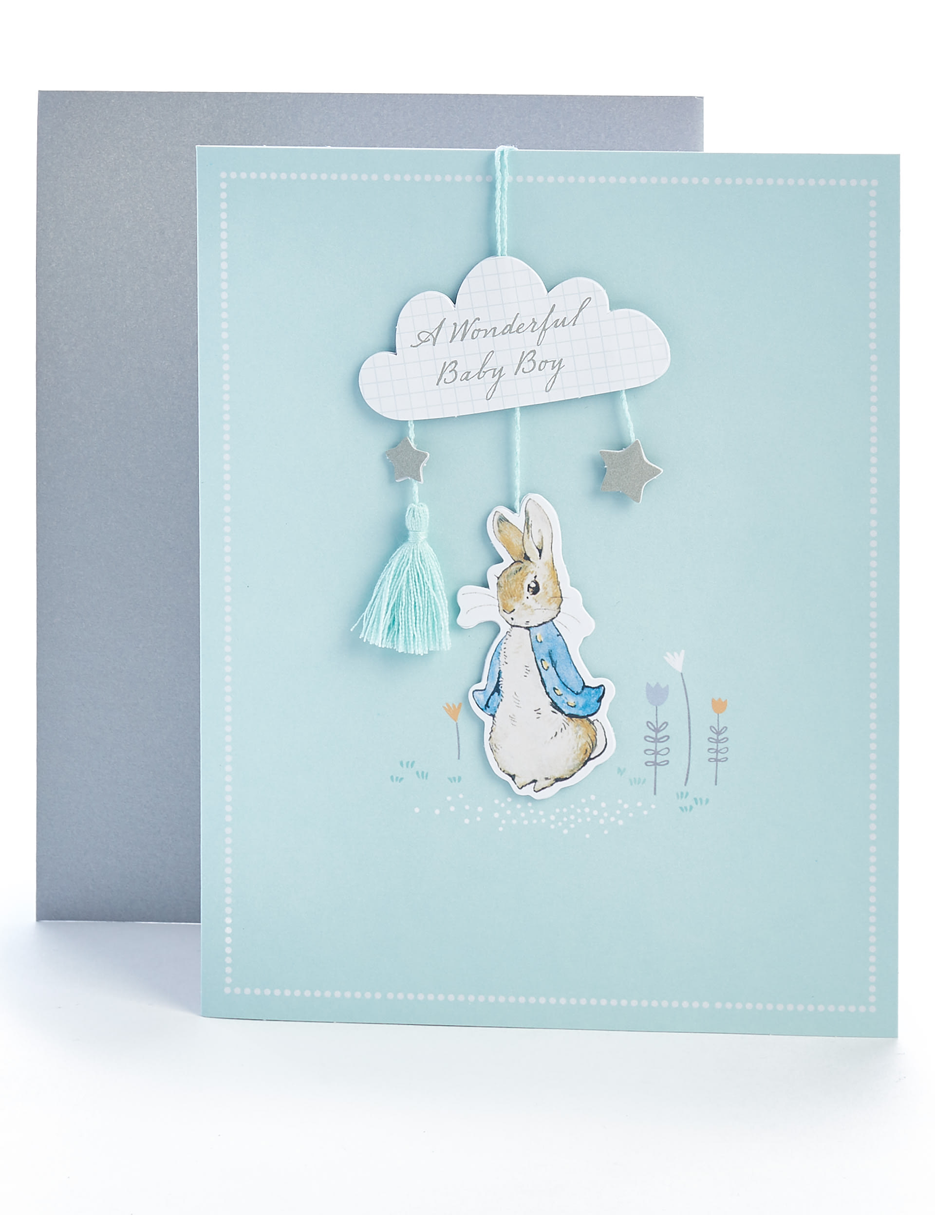Peter Rabbit™ New Baby Boy Card | M&S