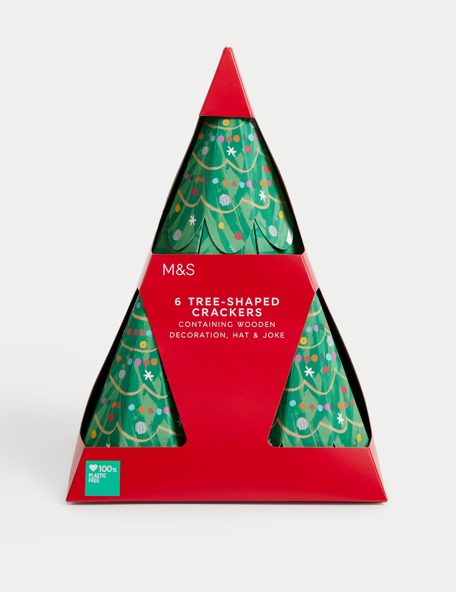 Tree-Shaped Christmas Crackers | M&S