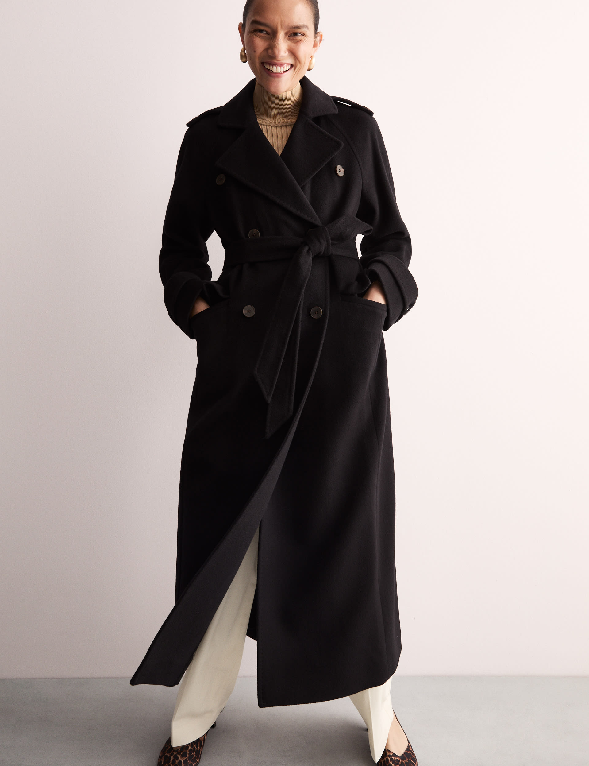 Pure Wool Wrap Coat | JAEGER | M&S IE