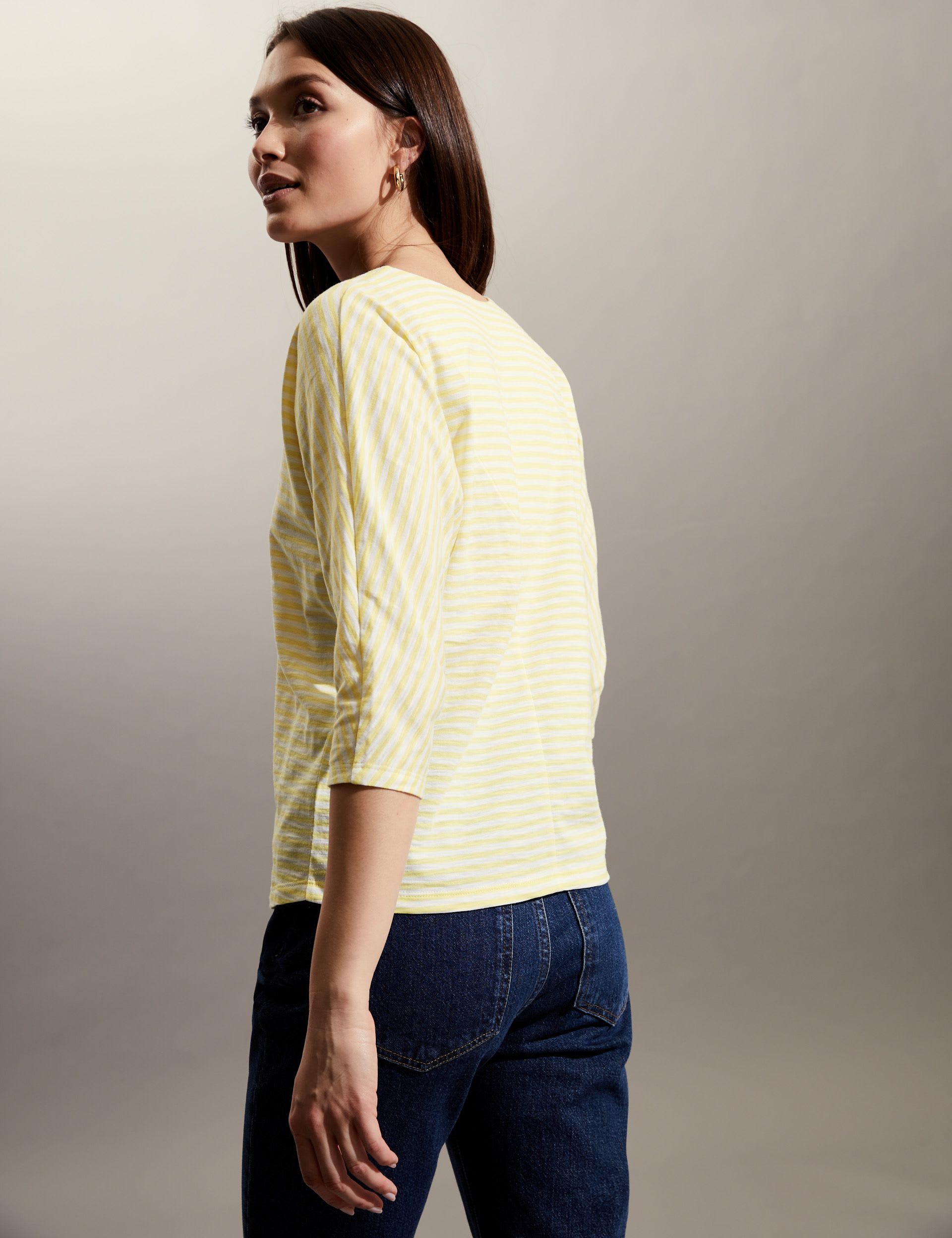 Pure Cotton Striped Batwing Top | JAEGER | M&S IE