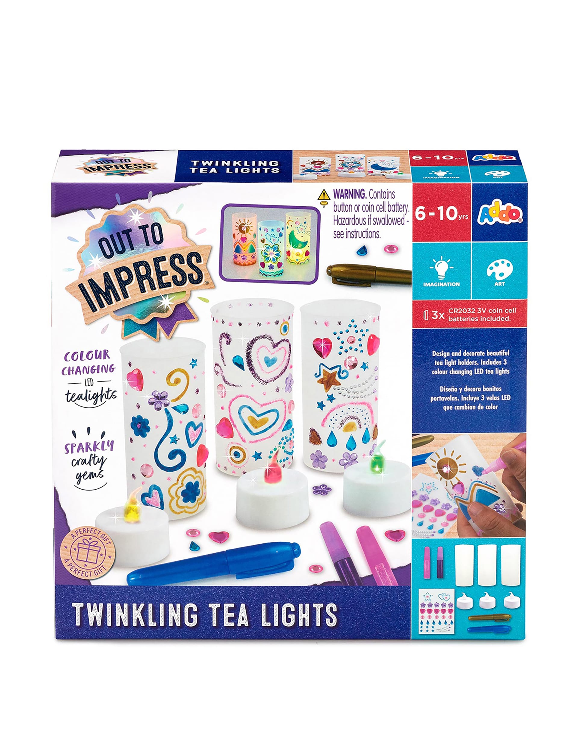 Twinkling Tea Lights Set (6-10 Yrs) | Out To Impress | M&S
