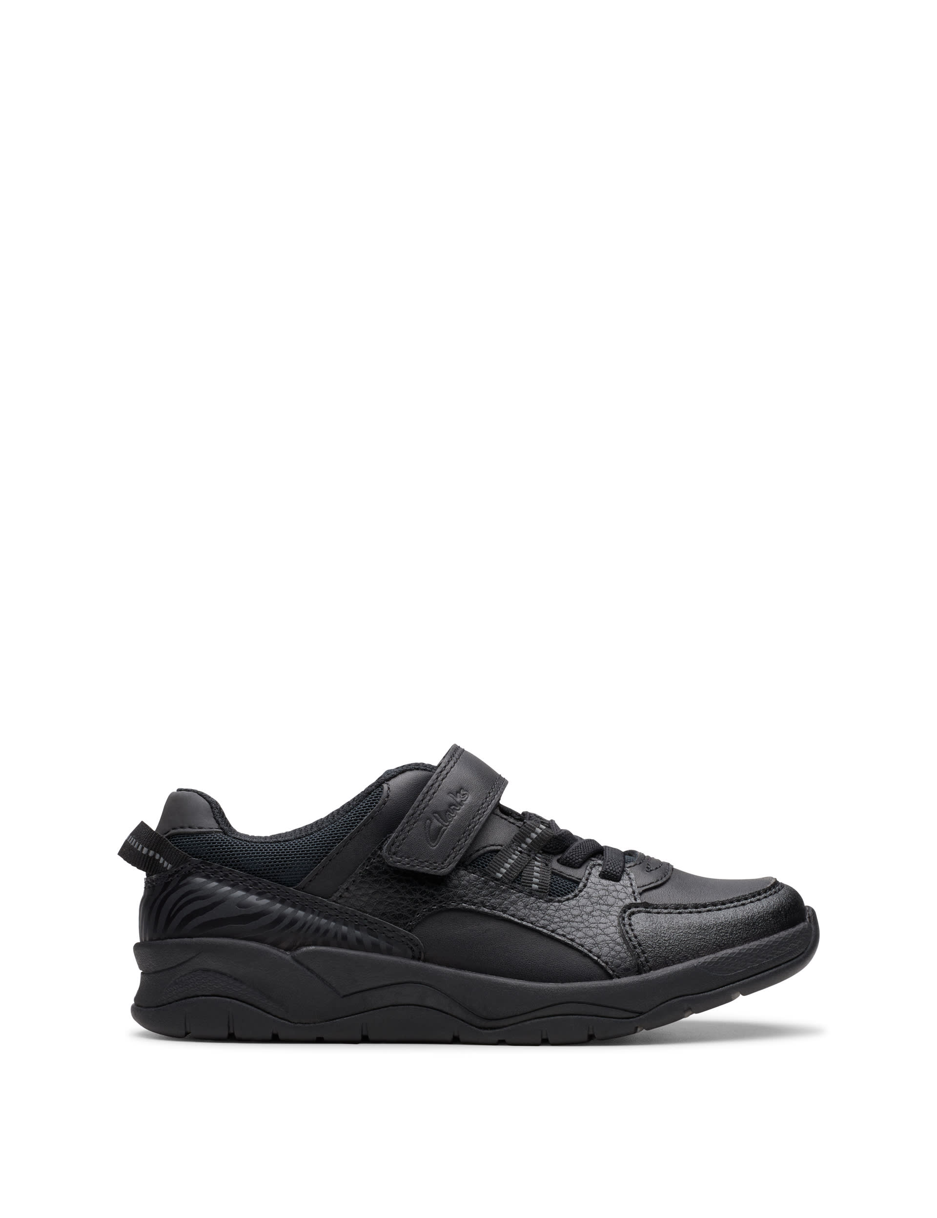 Kids' Leather Riptape Trainers (7 Small - 4 Large) | Clarks | M&S