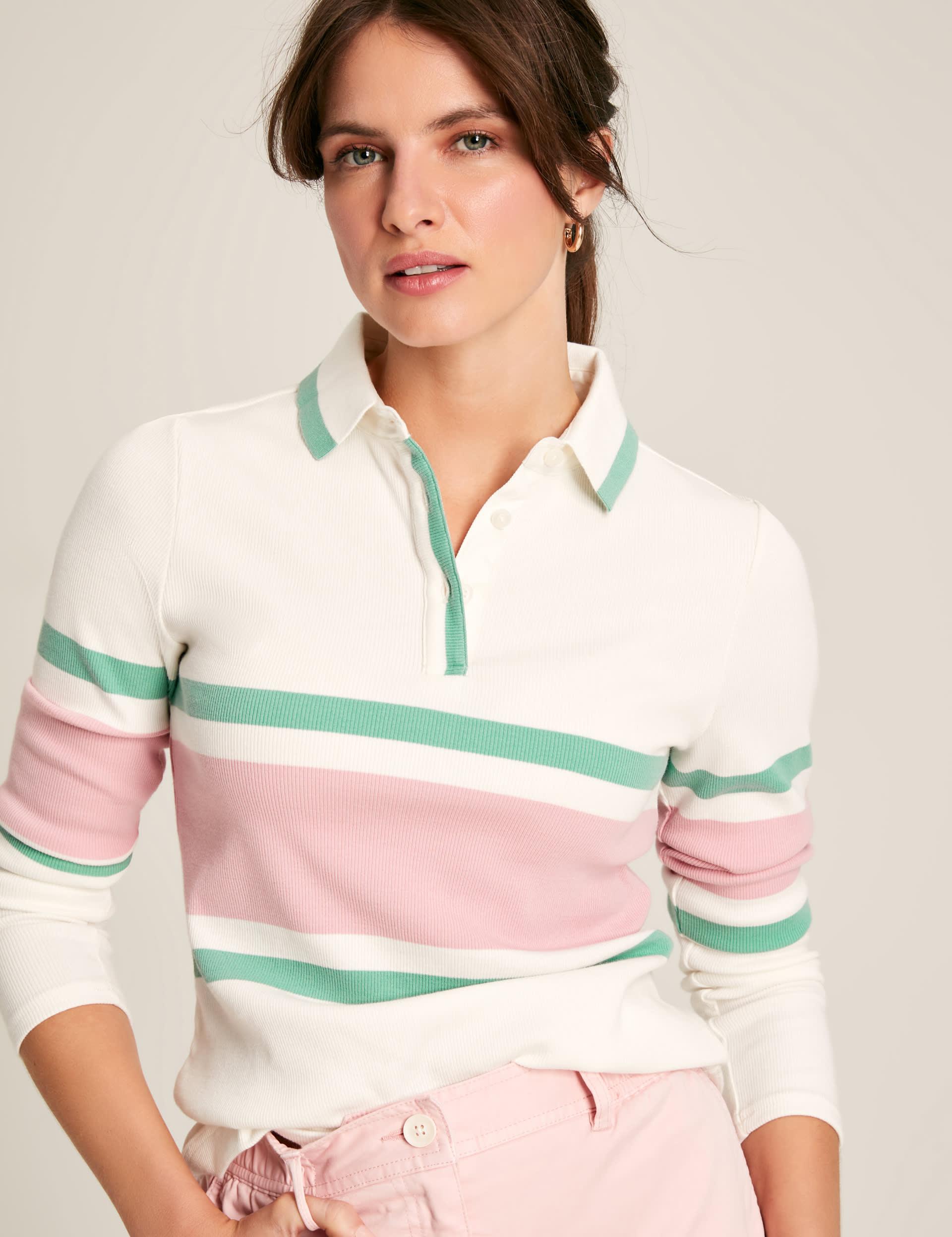 Cotton Rich Colour Block Polo Shirt | Joules | M&S