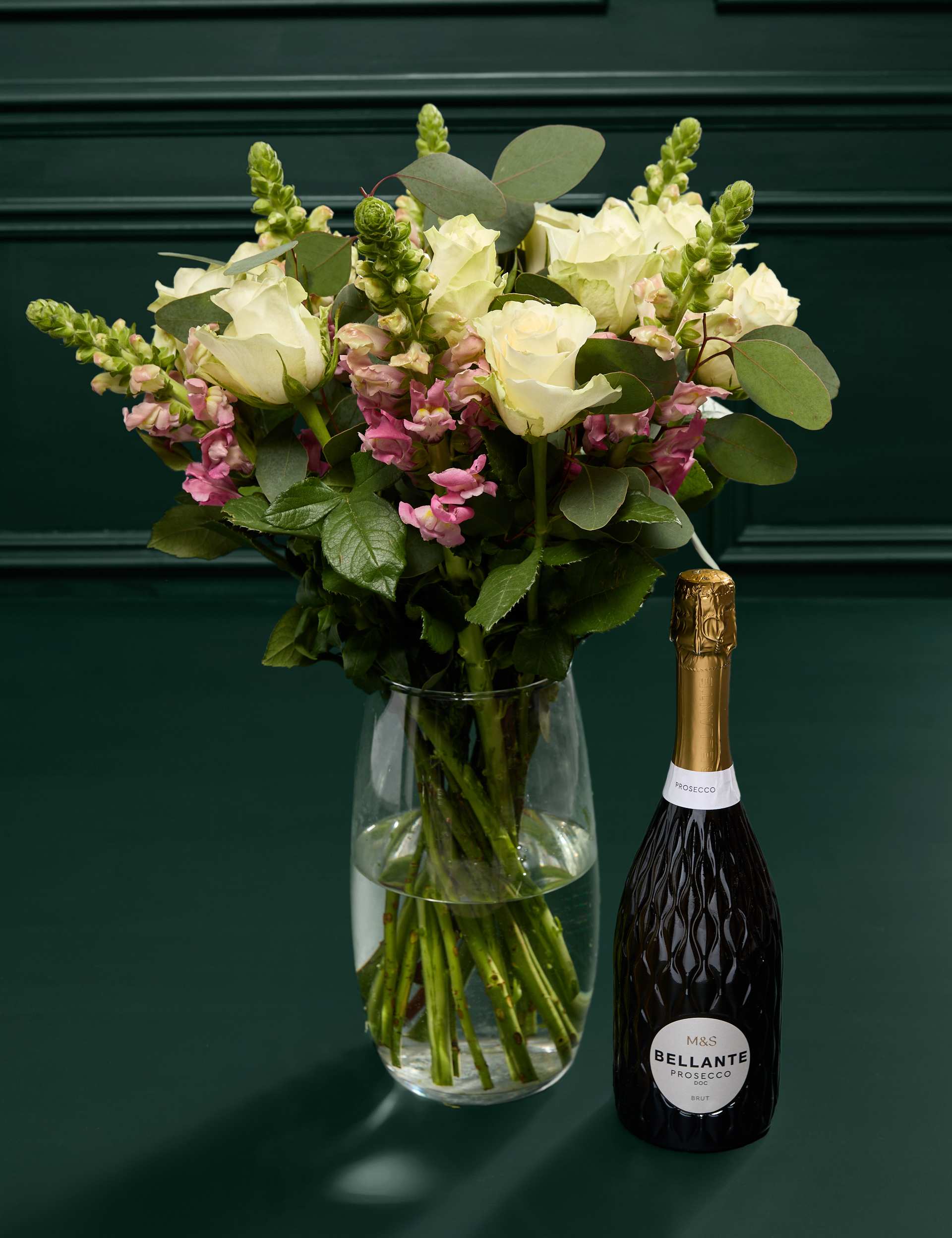 Lovely Mum Rose & Antirrhinum Bouquet With Rosé Prosecco | M&S
