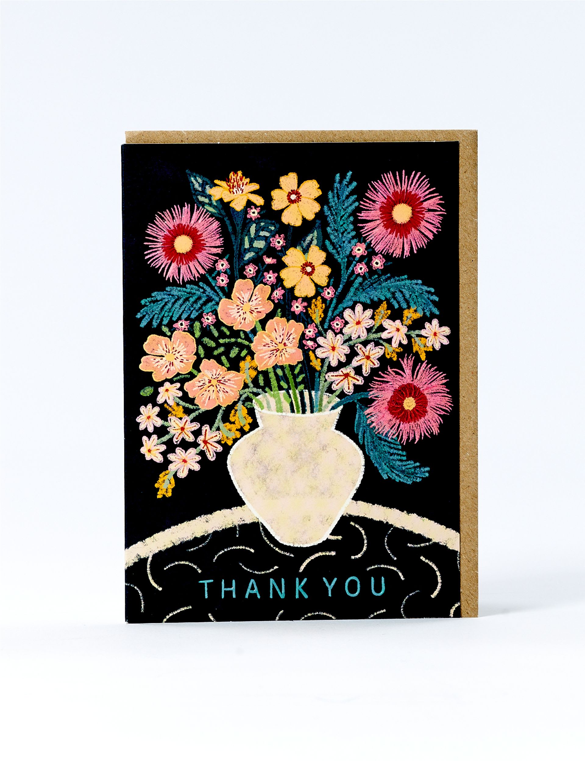 Floral Vase Thank You Card | M&S