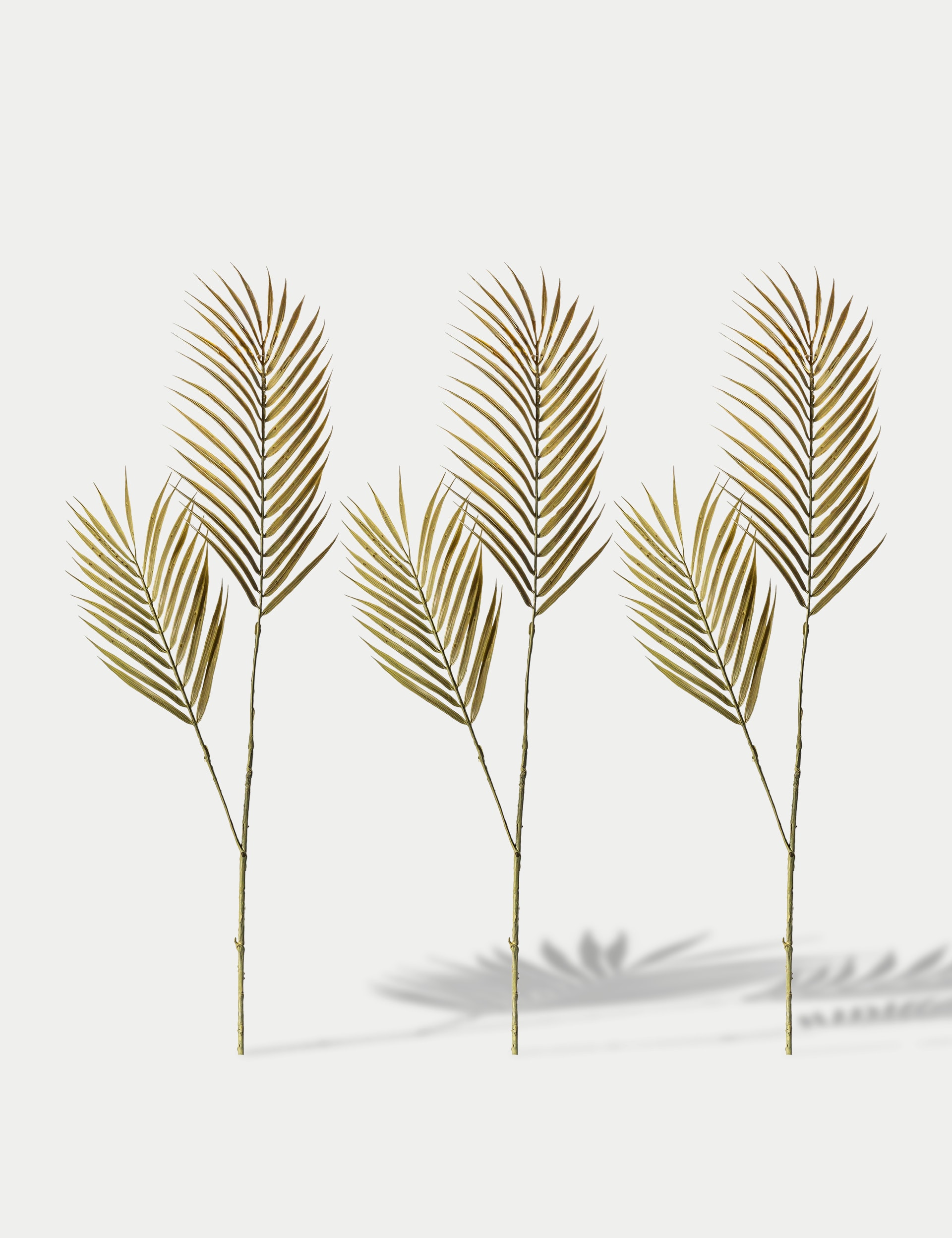 Set of 3 Artificial Dried Palm Single Stems | Gallery Direct | M&S