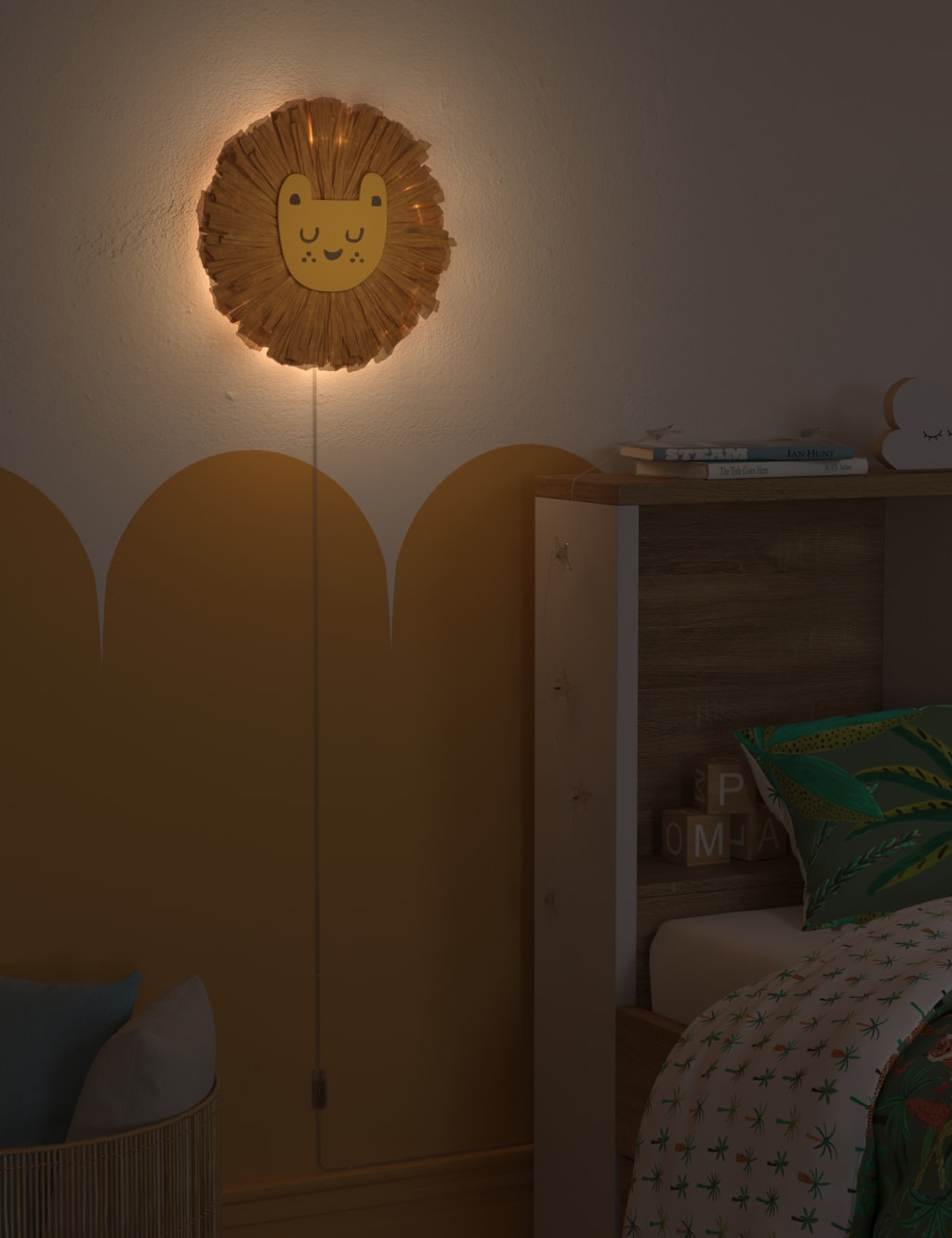 Lion Plug In Wall Light | M&S Collection | M&S