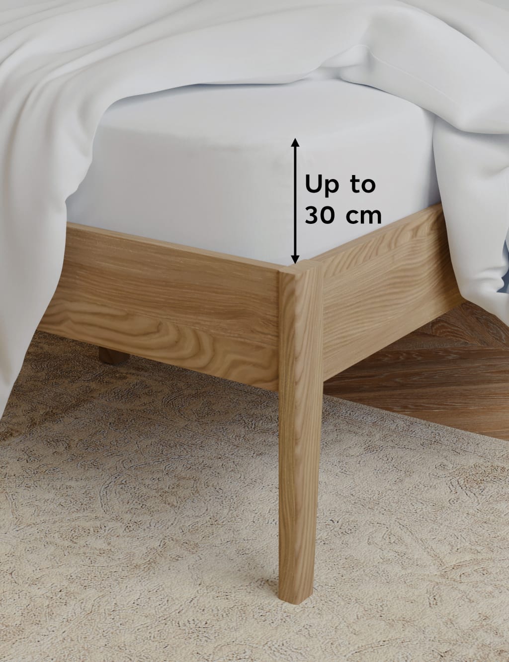 Egyptian Cotton 230 Thread Count Deep Fitted Sheet | M&S Collection | M&S