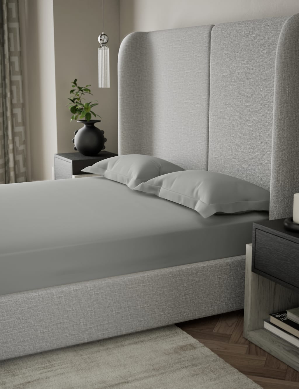 500 Thread Count Deep Fitted Sheet | M&S X Kelly Hoppen | M&S