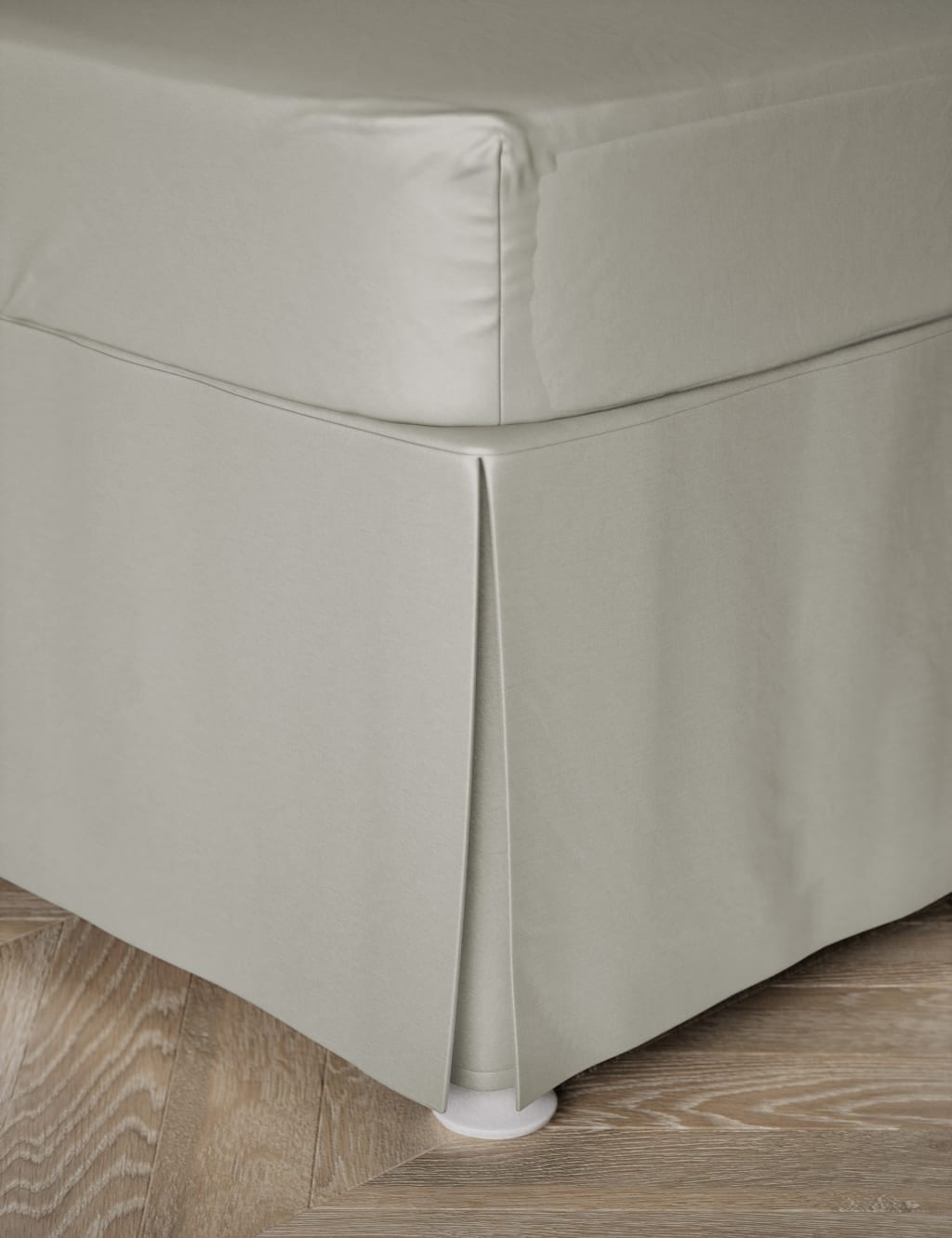 Pure Cotton Sateen 400 Thread Count Base Valance Sheet | M&S Collection ...