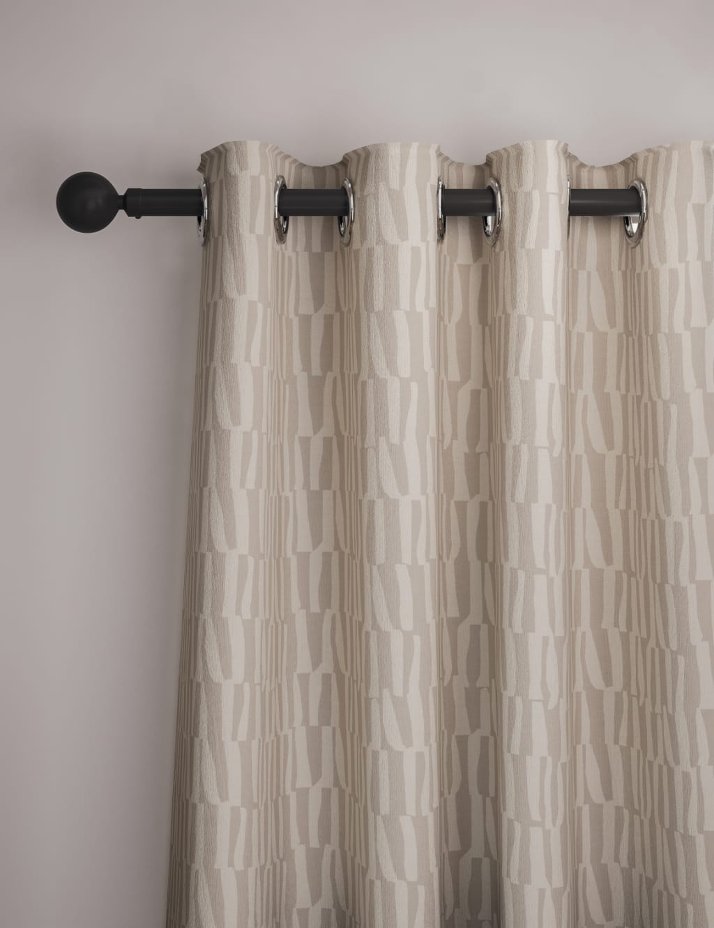 Pure Cotton Geometric Eyelet Curtains | M&S Collection | M&S