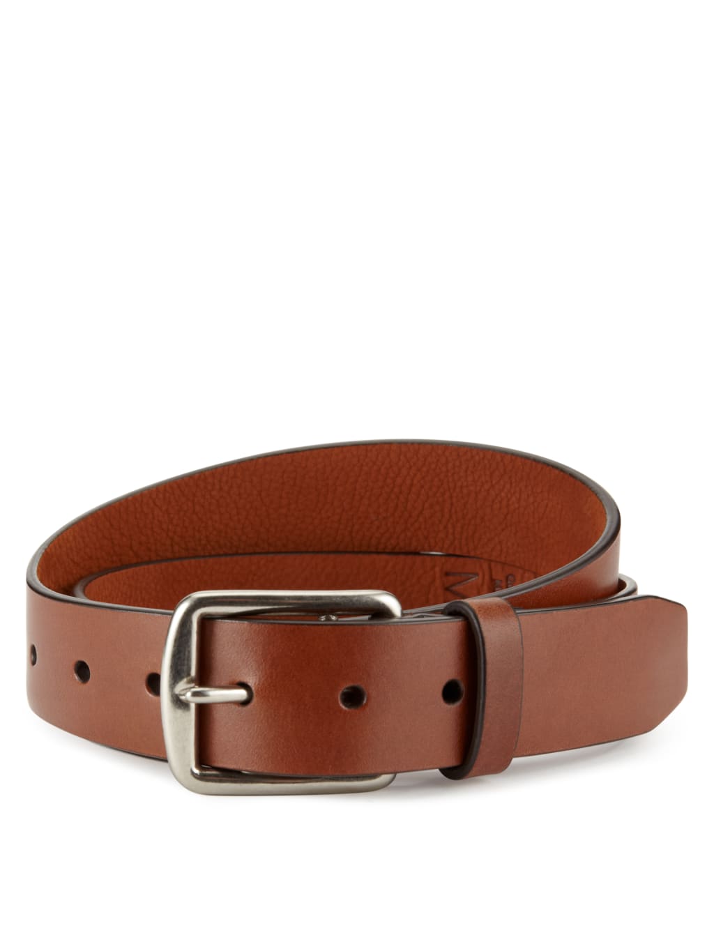 Leather Saddle Edge Belt | M&S Collection | M&S