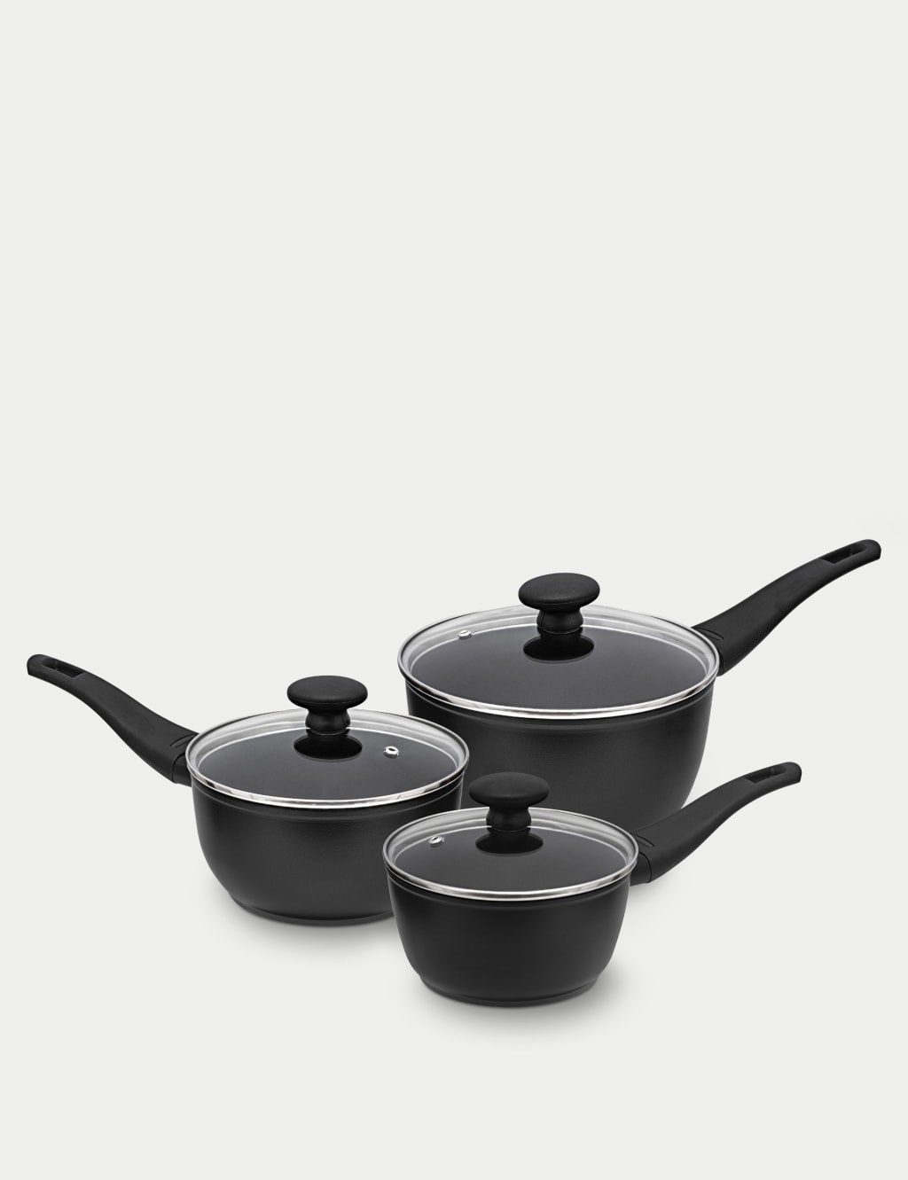 3 Piece Aluminum Saucepan Set | Prestige | M&S