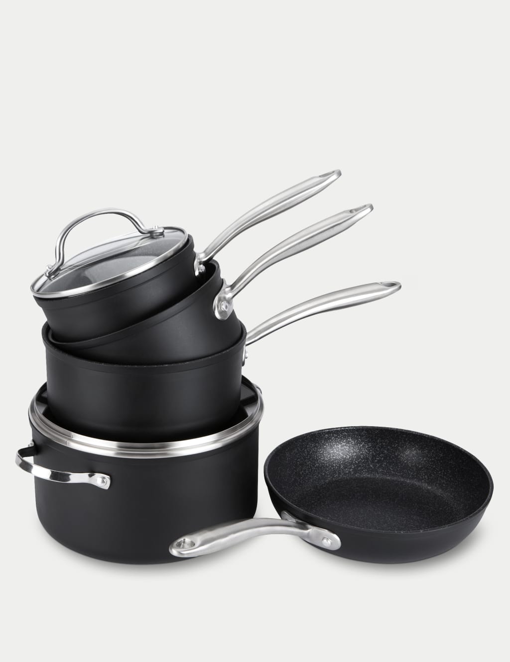 5 Piece Aluminium Pan Set | Prestige | M&S