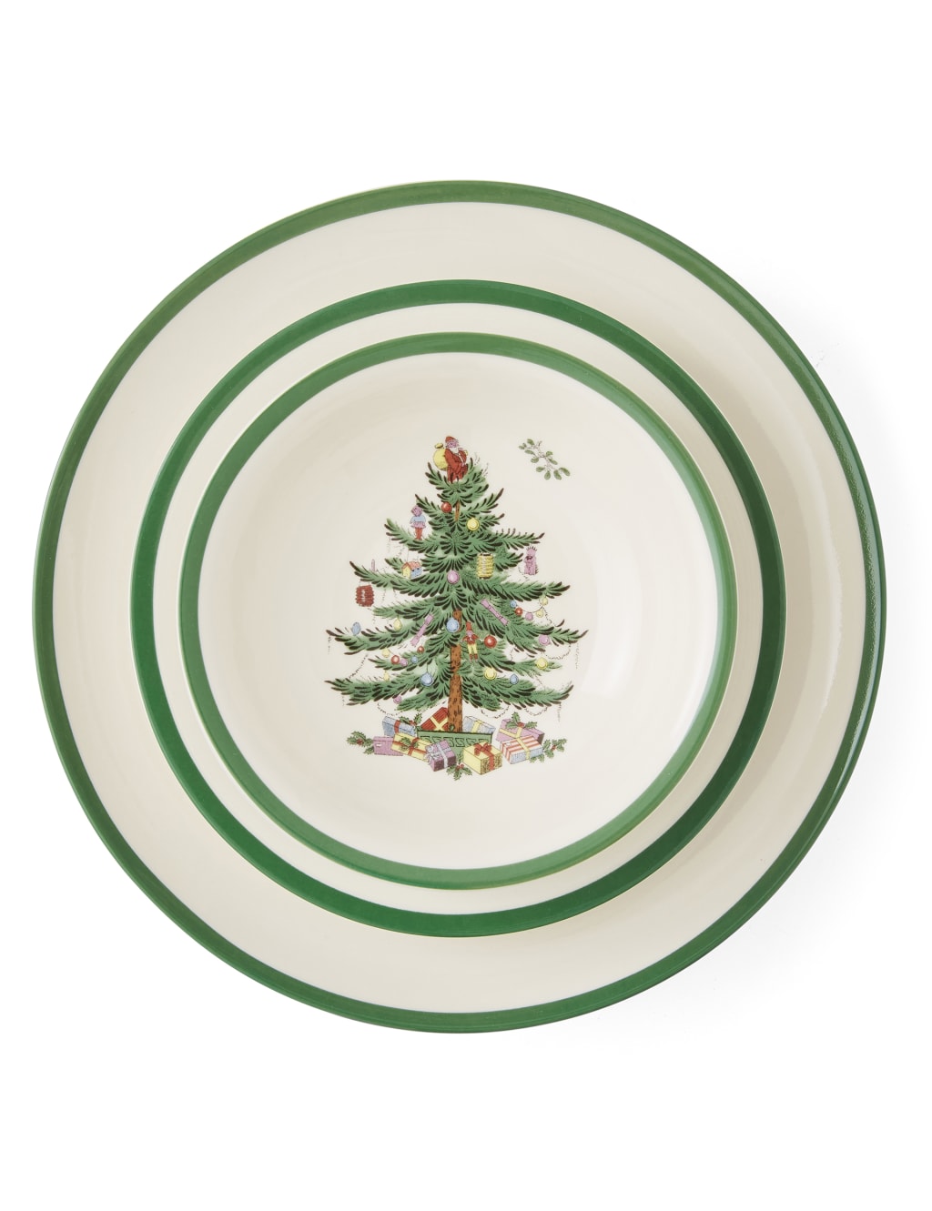 12 Piece Christmas Tree Dinner Set | Spode | M&S