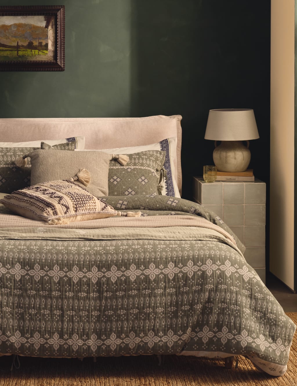 Ceramic Drip Handle Table Lamp | M&S X Fired Earth | M&S