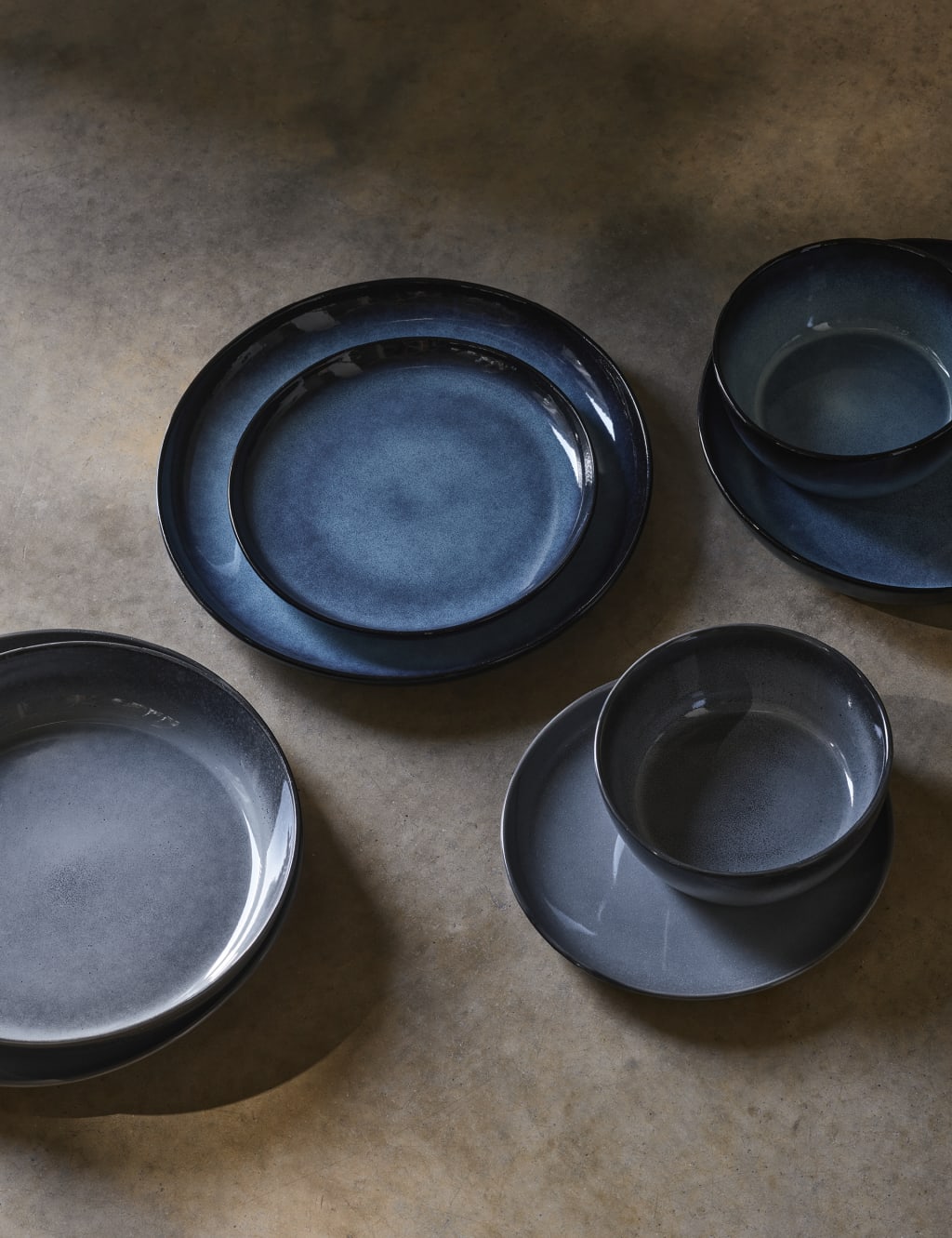 Set of 4 Amberley Reactive Pasta Bowls | M&S Collection | M&S
