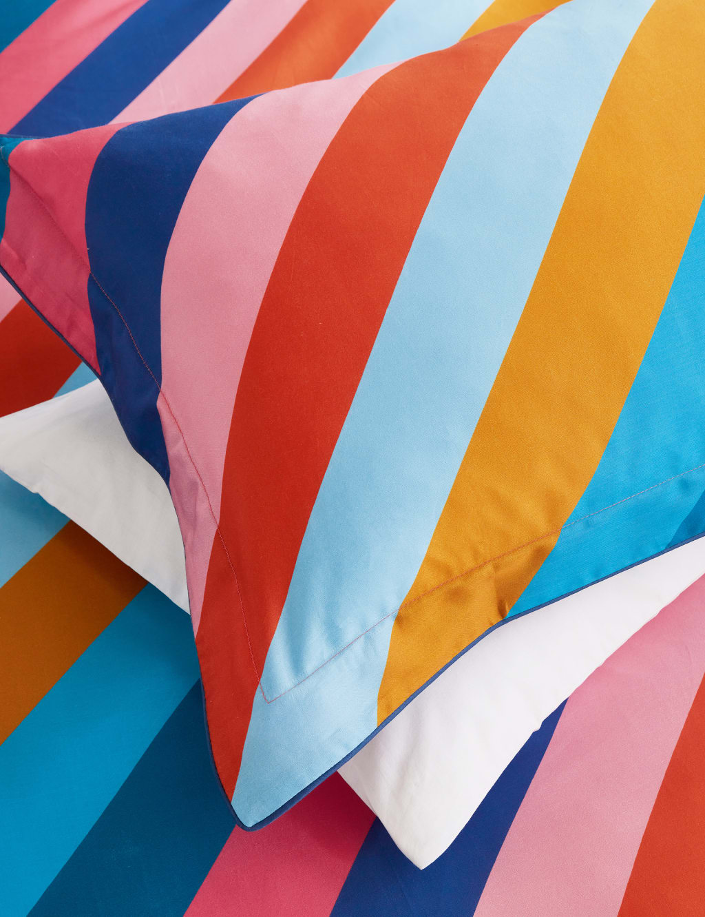 Pure Cotton Sateen Sherbert Stripe Bedding Set | Harlequin | M&S